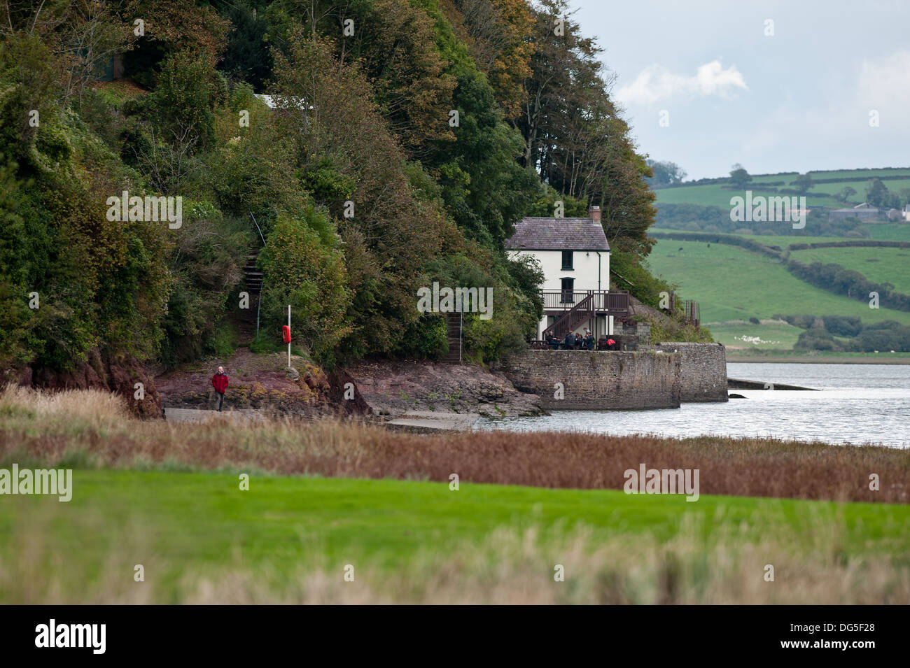 A view of Dylan Thomas' Boathouse ,Laugharne, the Birthplace of Dylan ...