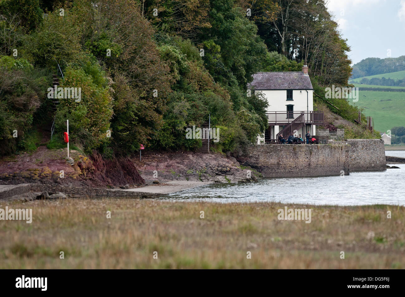 A view of Dylan Thomas' Boathouse ,Laugharne, the Birthplace of Dylan ...