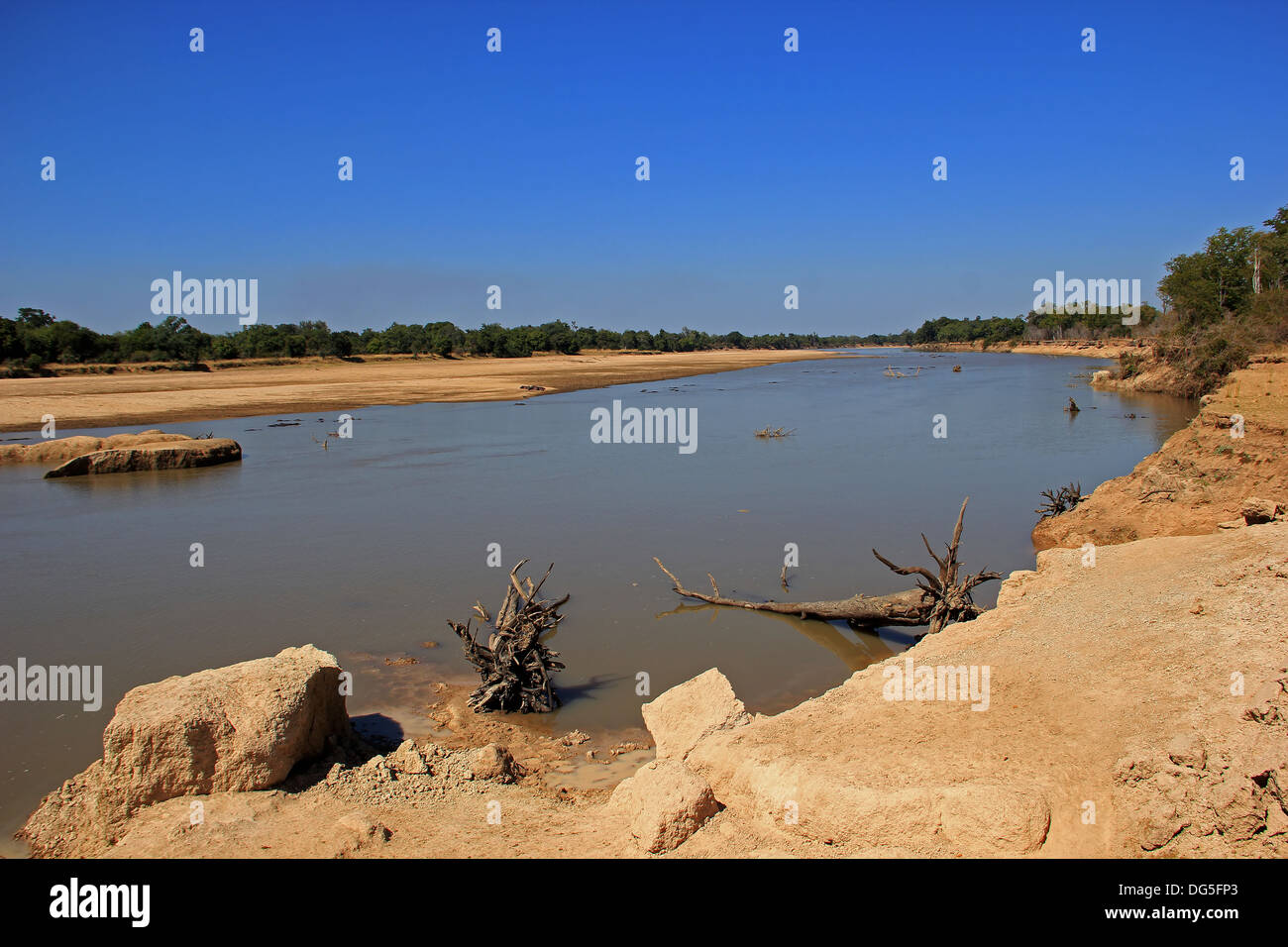 Laungwa River Zambia Stock Photo - Alamy