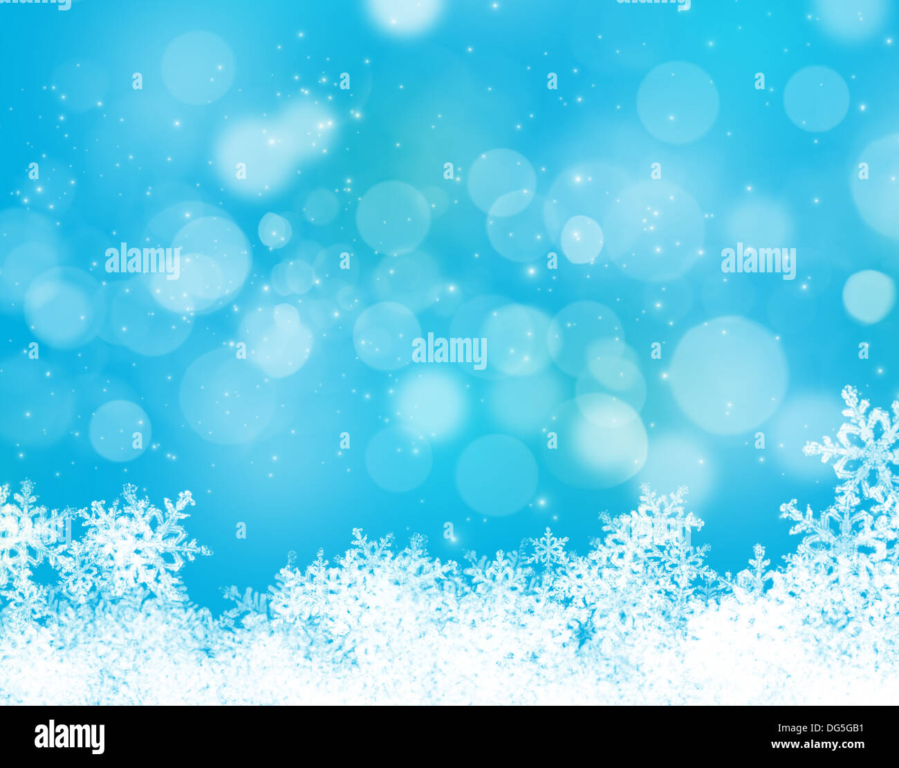 Abstract blue and white christmas background with snowflakes Stock ...