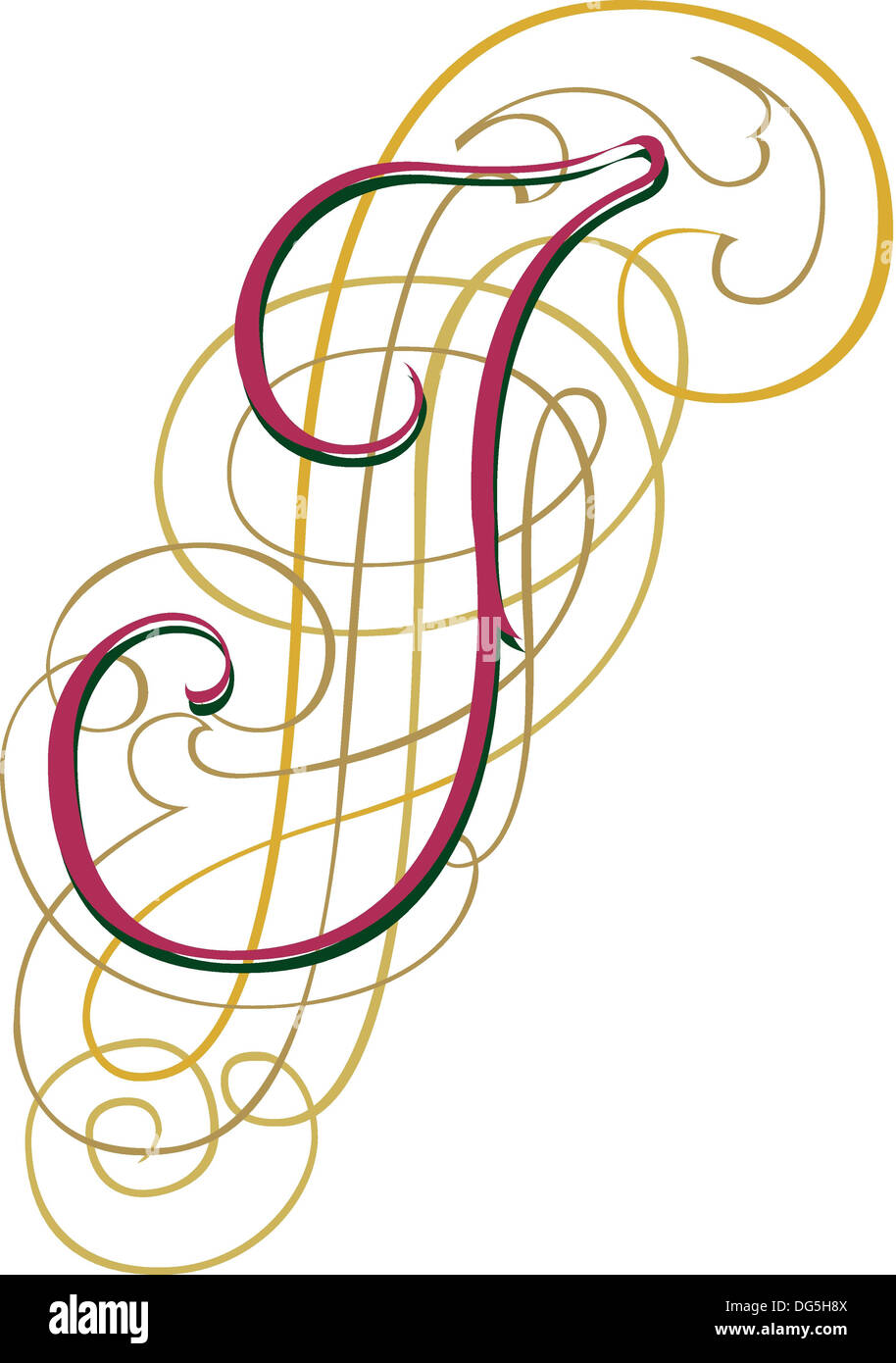 Initial caps Cut Out Stock Images & Pictures - Alamy