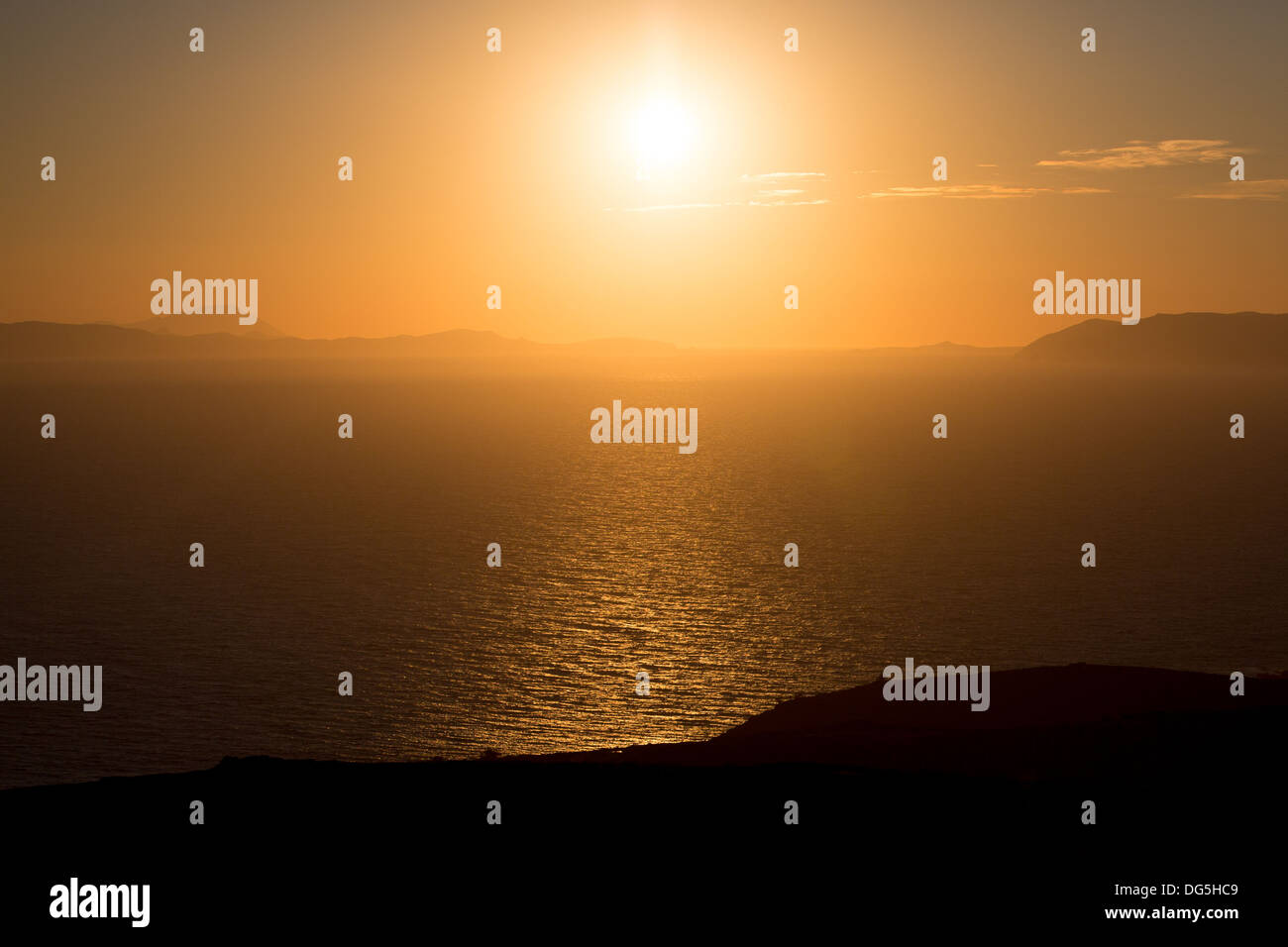Sunset from folegandros hi-res stock photography and images - Alamy