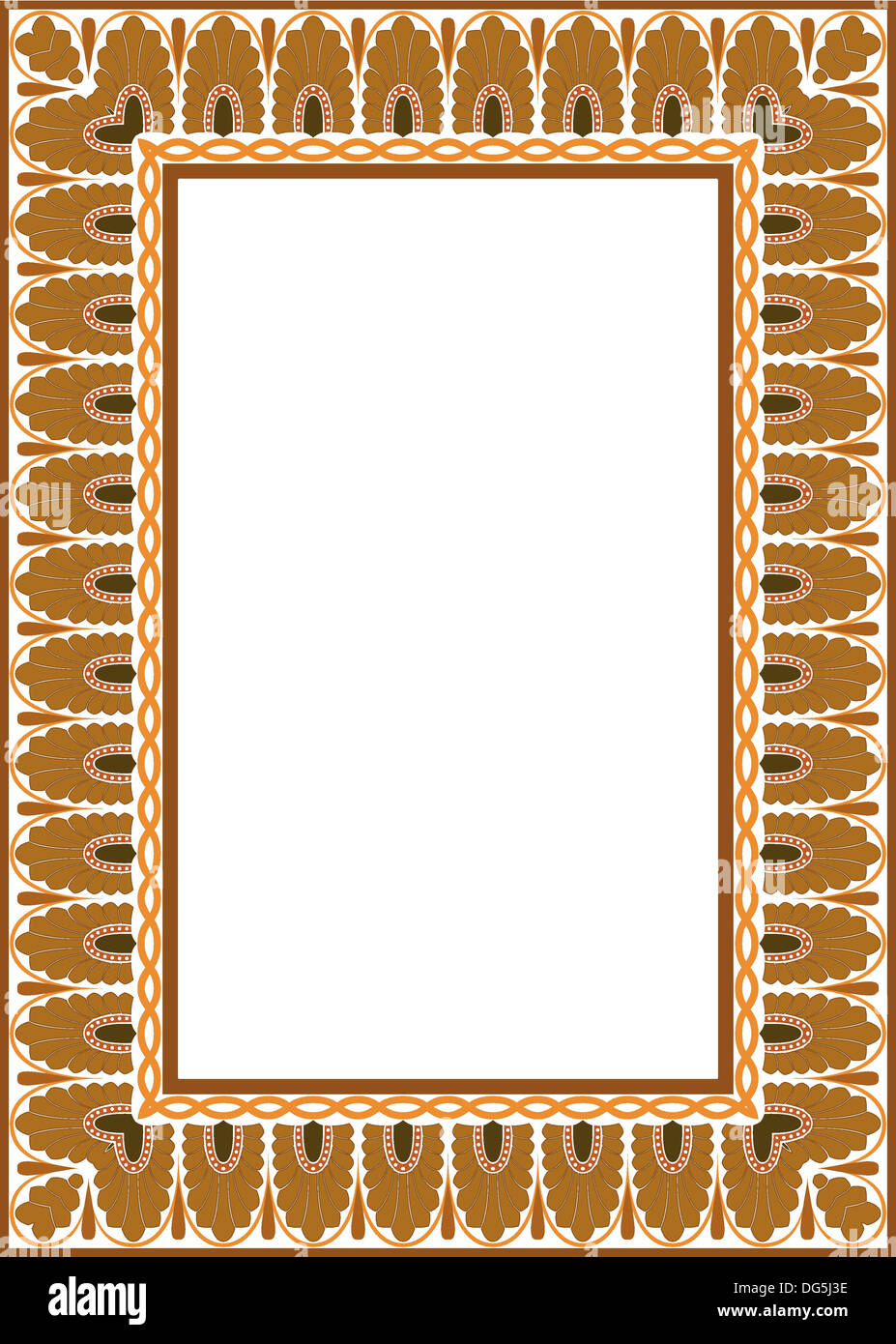 Brown decorative borders hi-res stock photography and images - Alamy