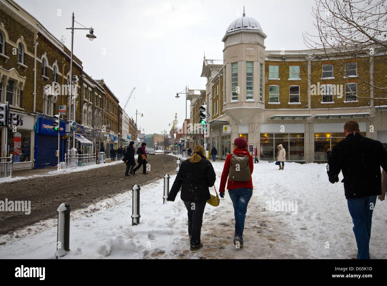 Snow covers the streets ,2nd of February, 2009,the heaviest snowfall in ...