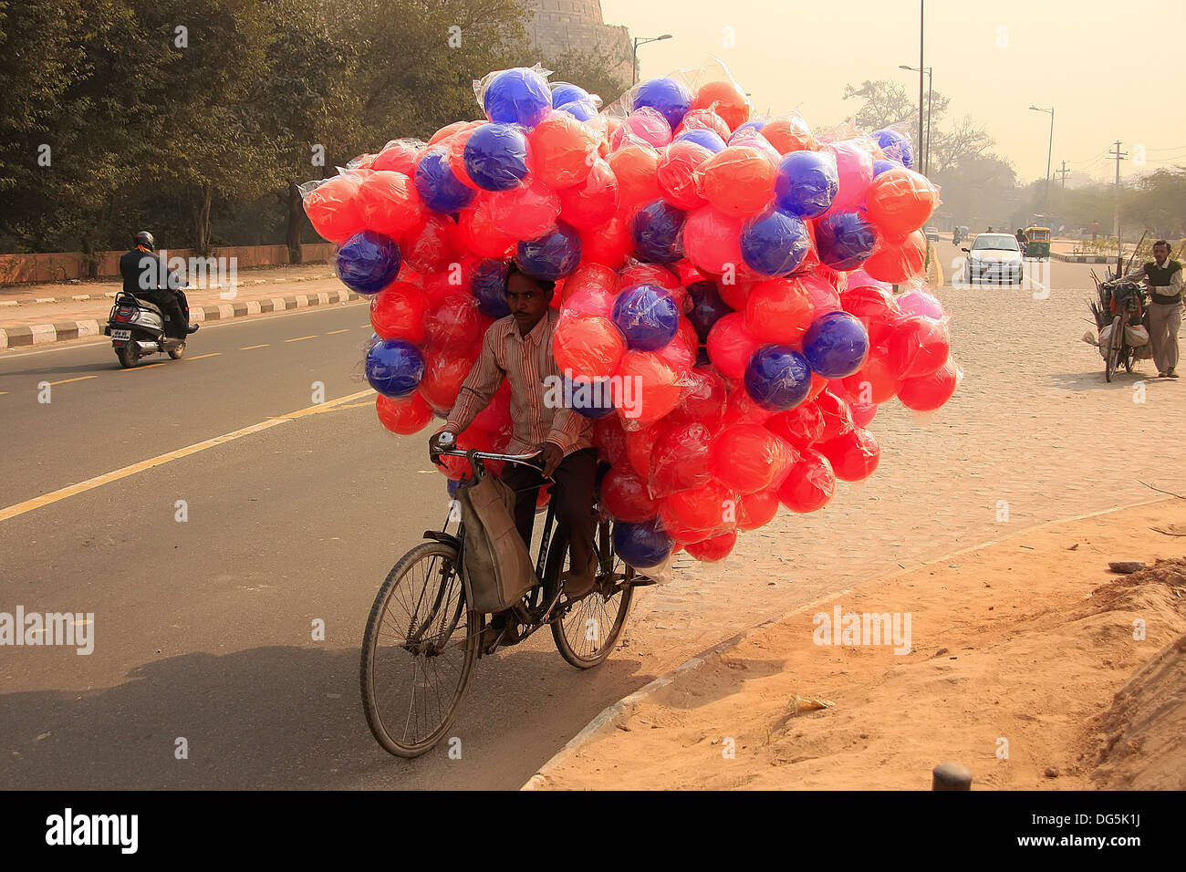 Balloons on a bike hi-res stock photography and images - Alamy