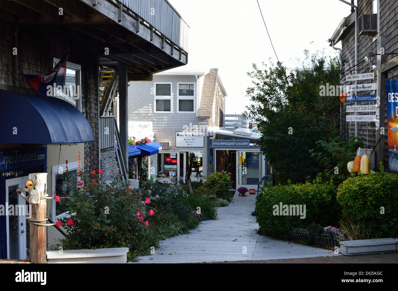 Provincetown, Cape Cod, Massachusetts scenic street scene . USA Stock ...