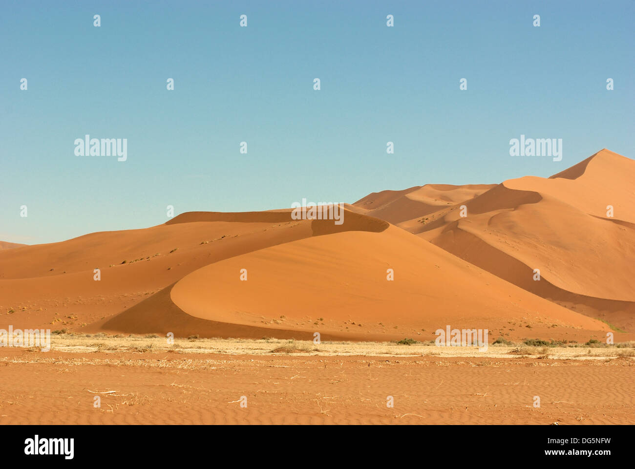 Incredible huge dunes of sand located in Sossusvlei in Namibia within ...