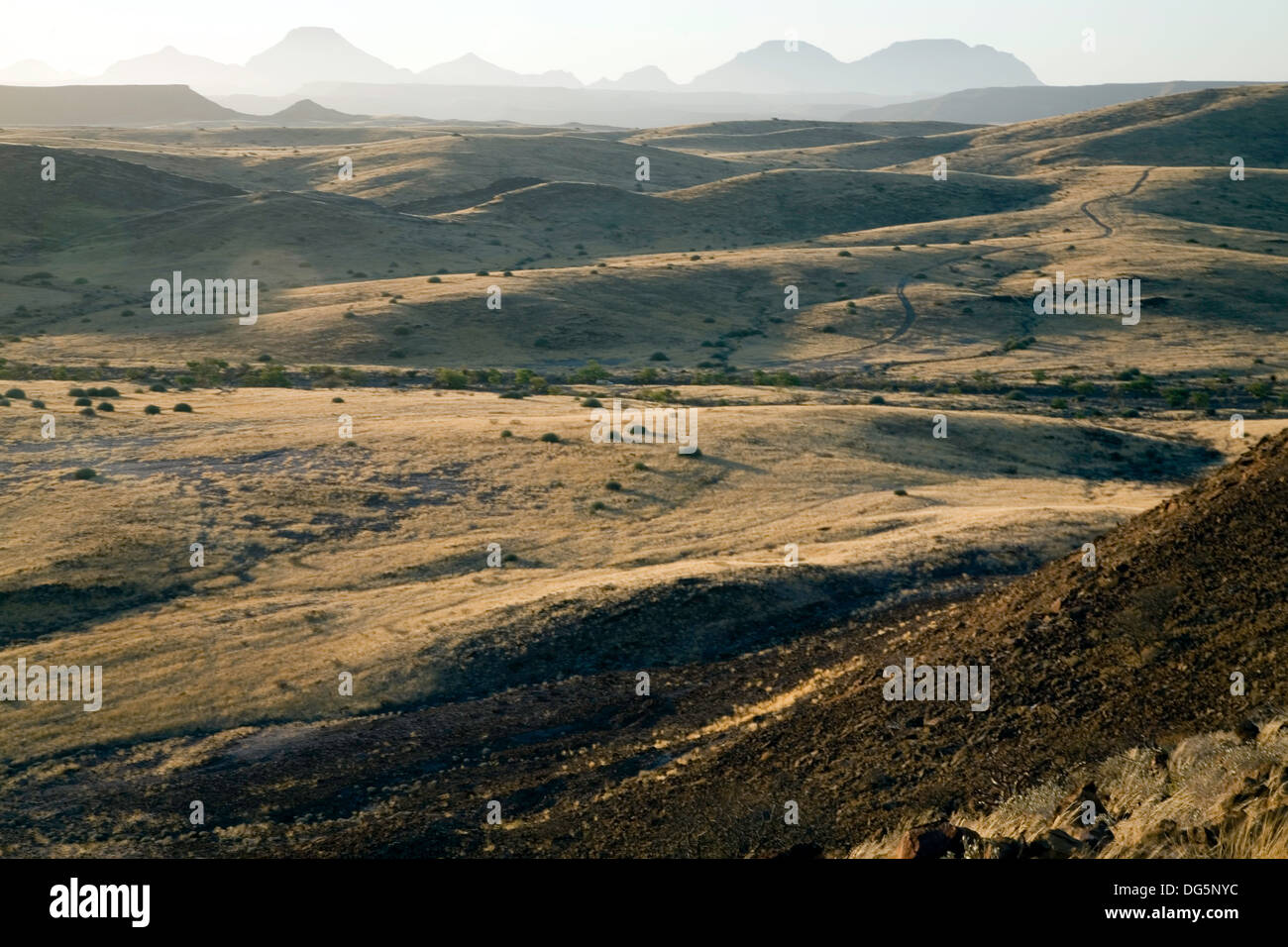 Landscape in Namibia - Brandberg Mountains Stock Photo - Alamy