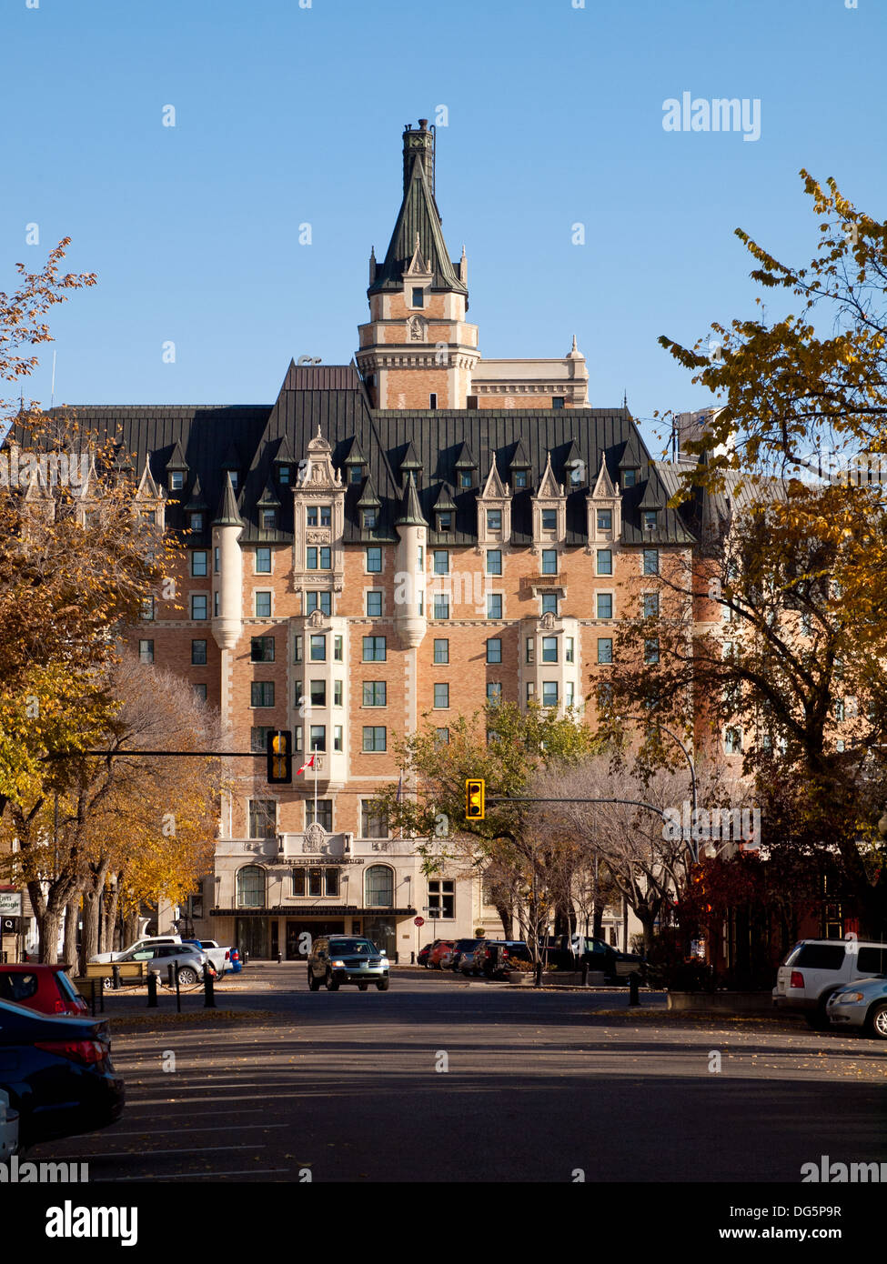 The historic Delta Bessborough Hotel in downtown Saskatoon ...