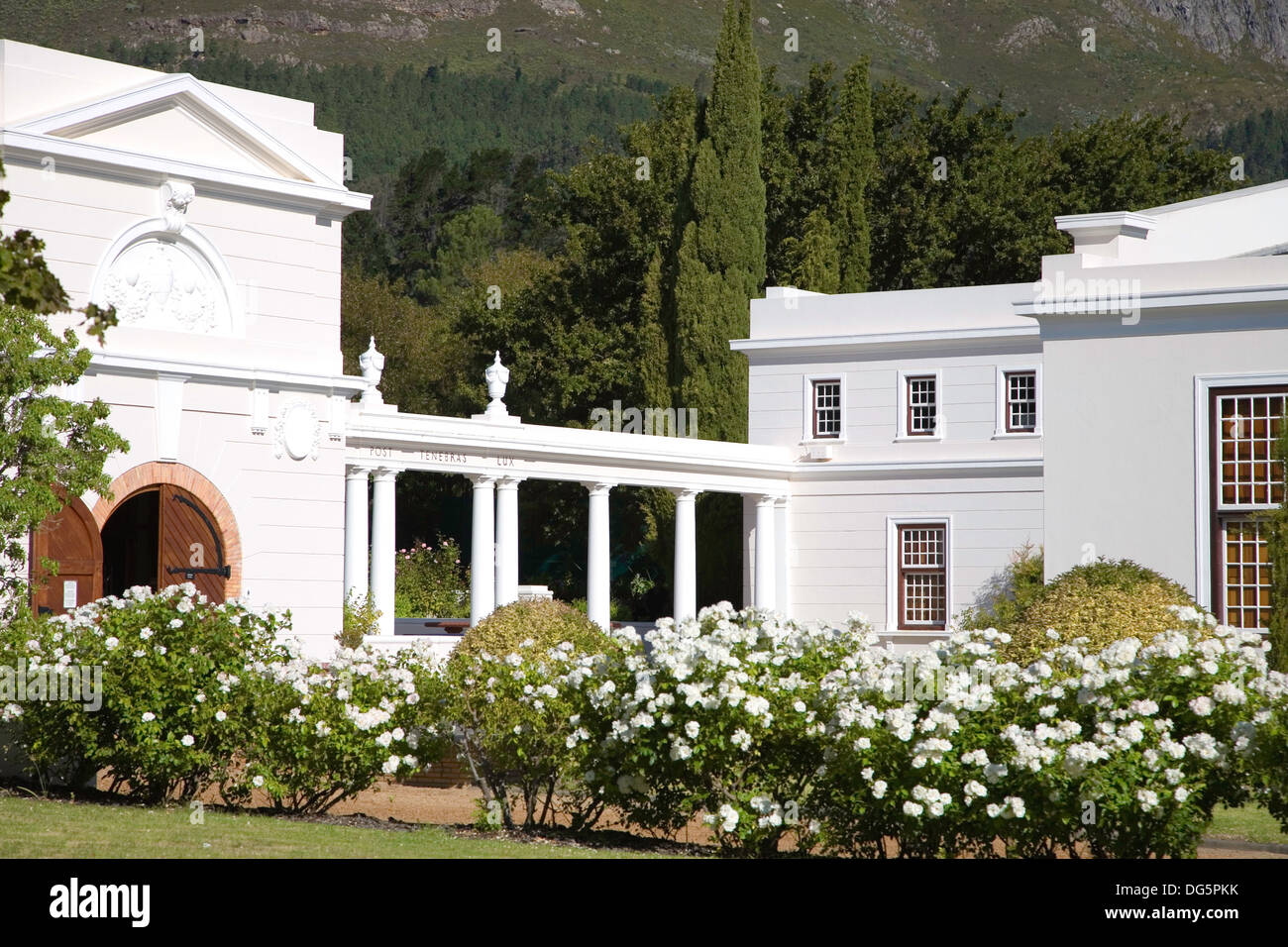 Colonial architecture stellenbosch western cape hi-res stock ...
