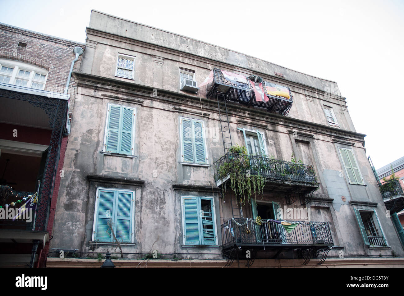 architecture of French quarter, New Orleans, Louisiana, United States ...