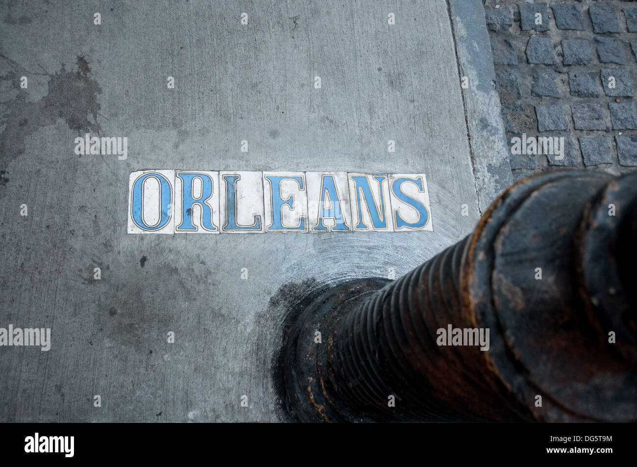New Orleans sign, French quarter, Louisiana Stock Photo - Alamy
