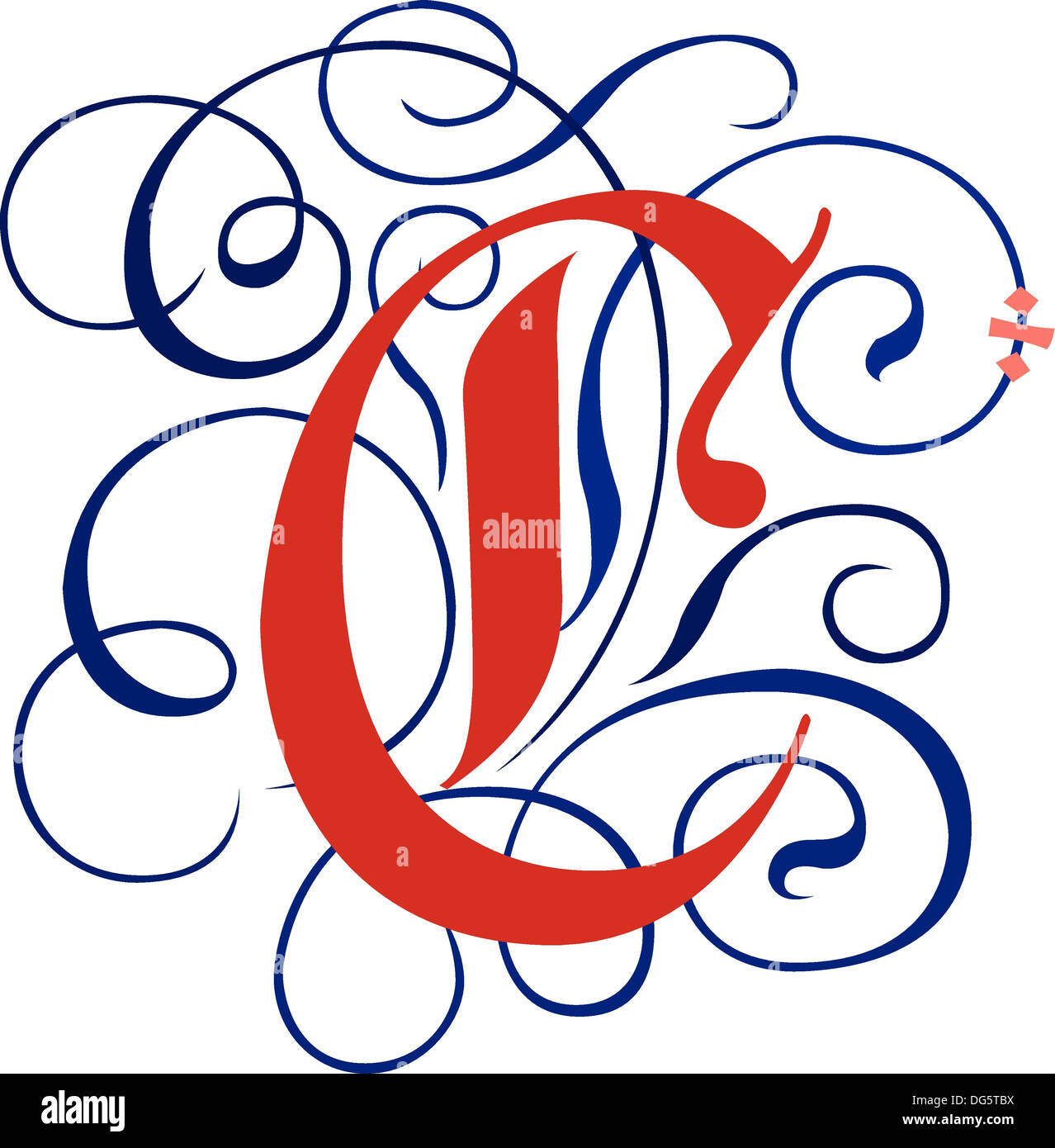 Initial caps Cut Out Stock Images & Pictures - Alamy