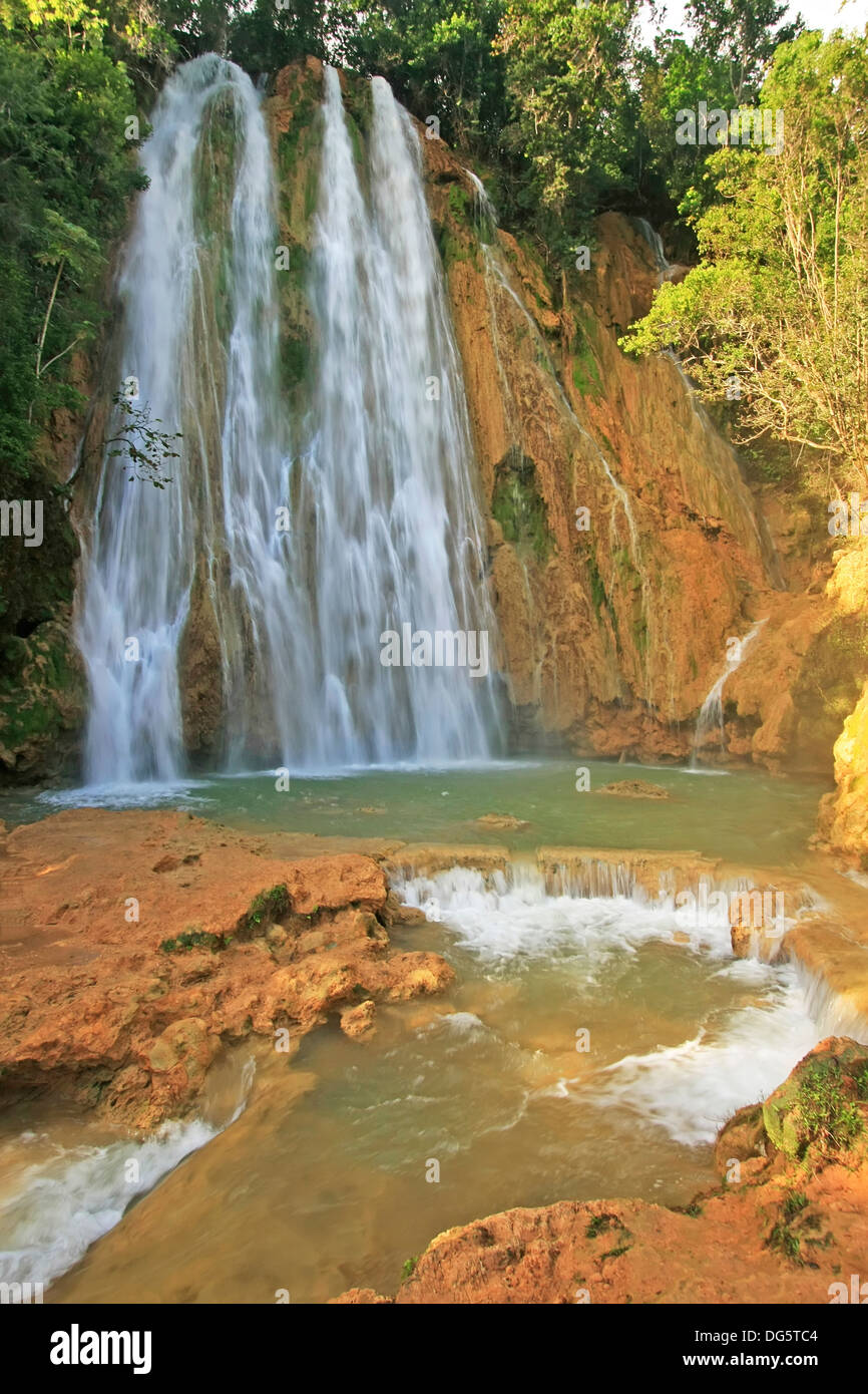 El Limon waterfall, Dominican Republic Stock Photo - Alamy