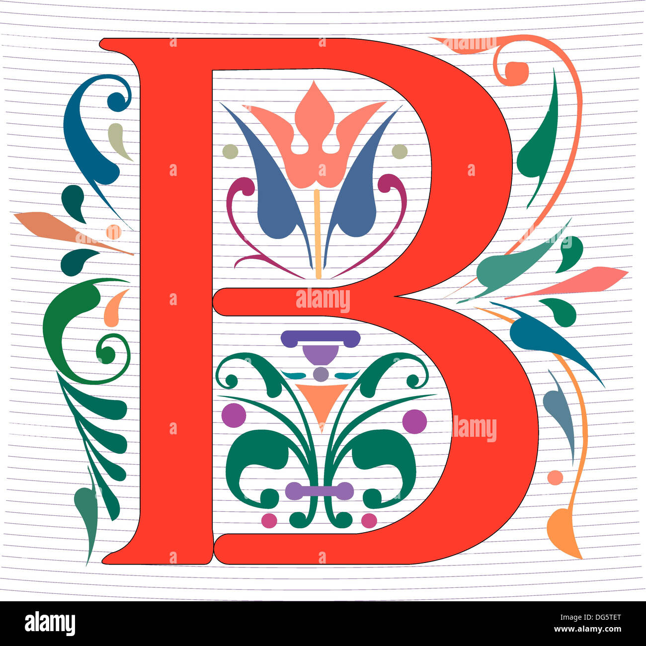 Initial caps Cut Out Stock Images & Pictures - Alamy