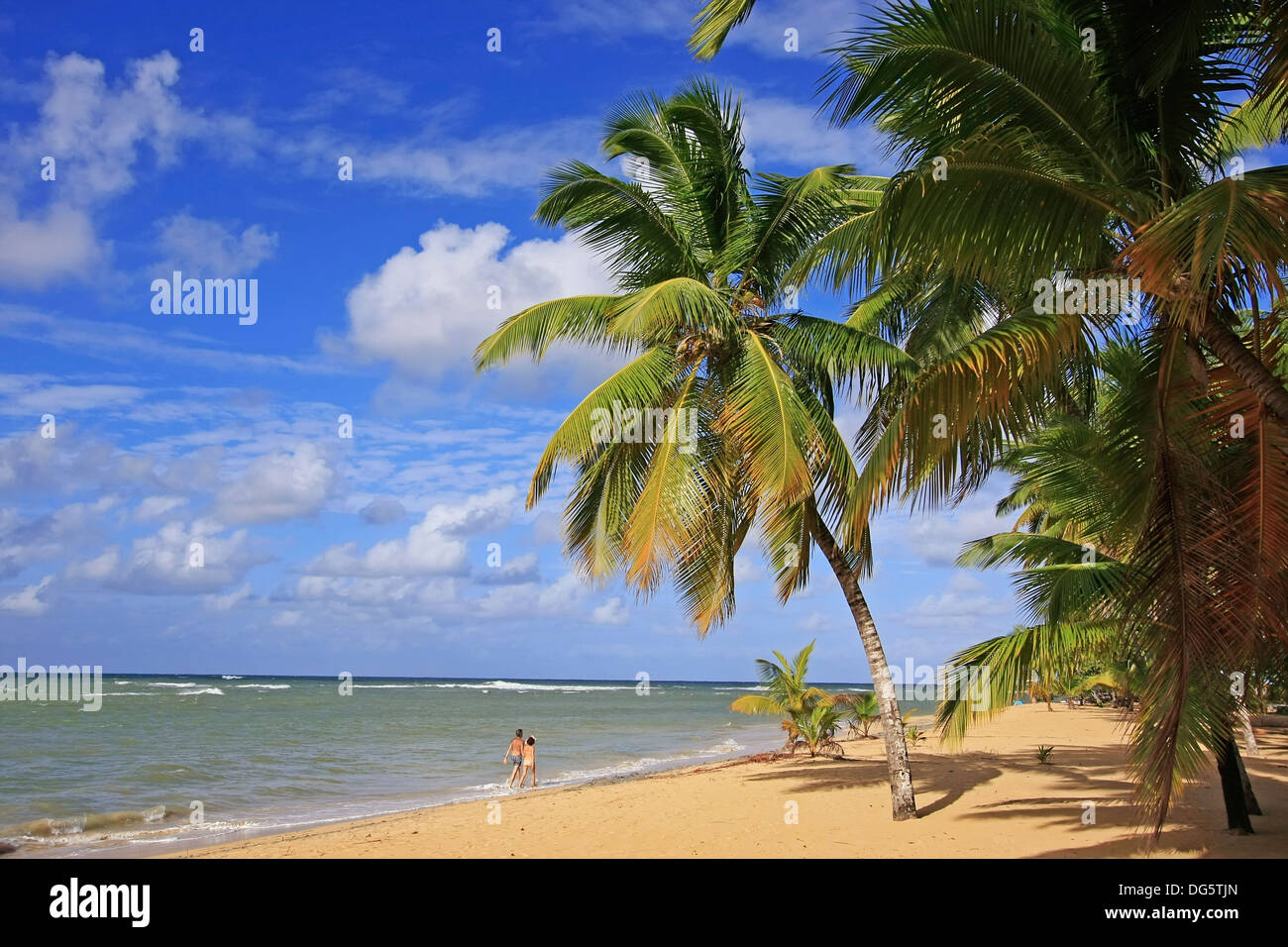 Las Terrenas beach, Samana peninsula, Dominican Republic Stock Photo ...