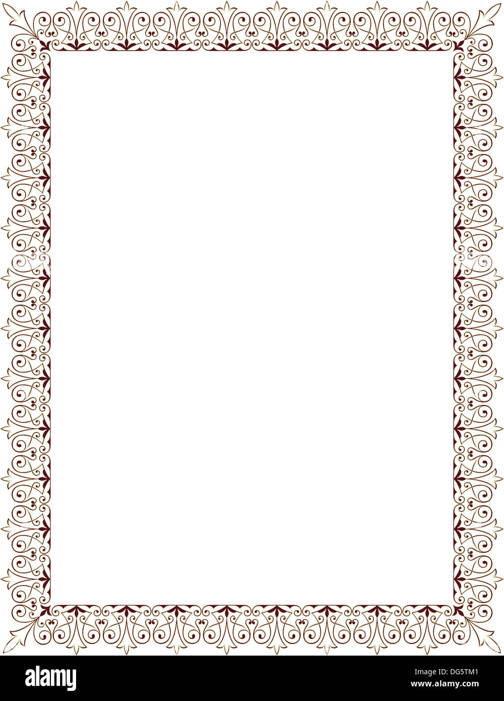 Brown decorative borders hi-res stock photography and images - Alamy