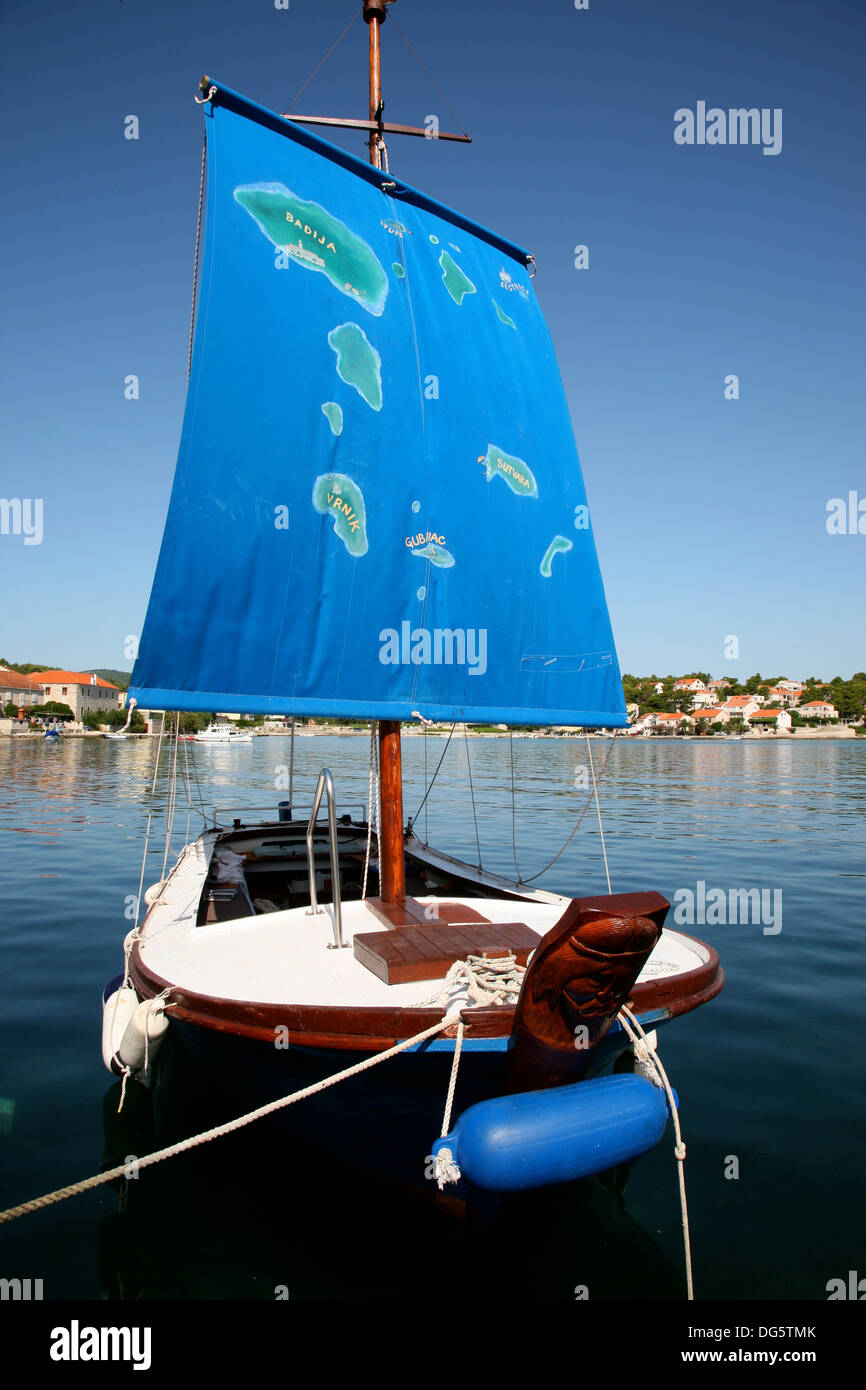 Ship in Korcula, croatia Stock Photo - Alamy