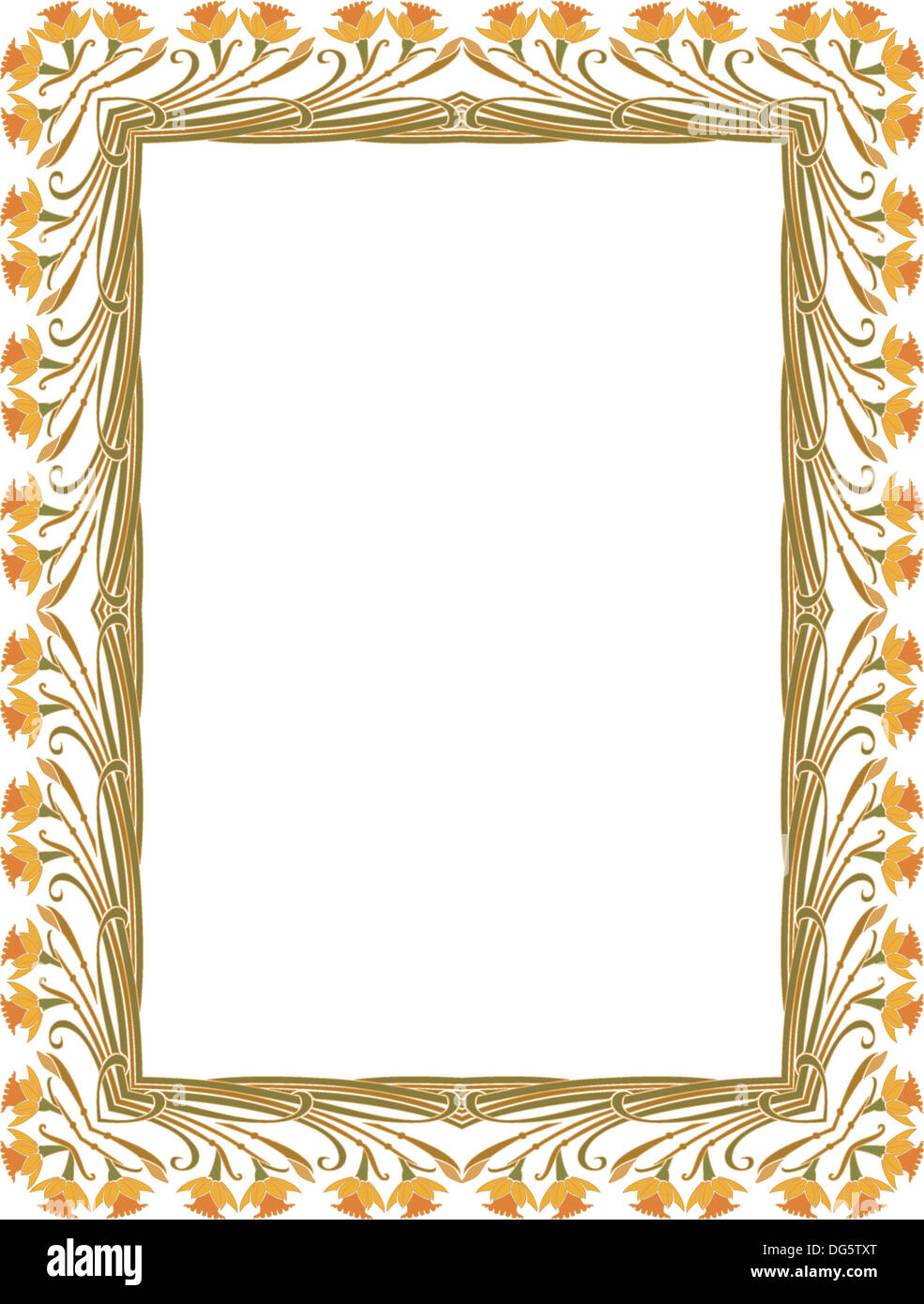 Flower borders Cut Out Stock Images & Pictures - Alamy