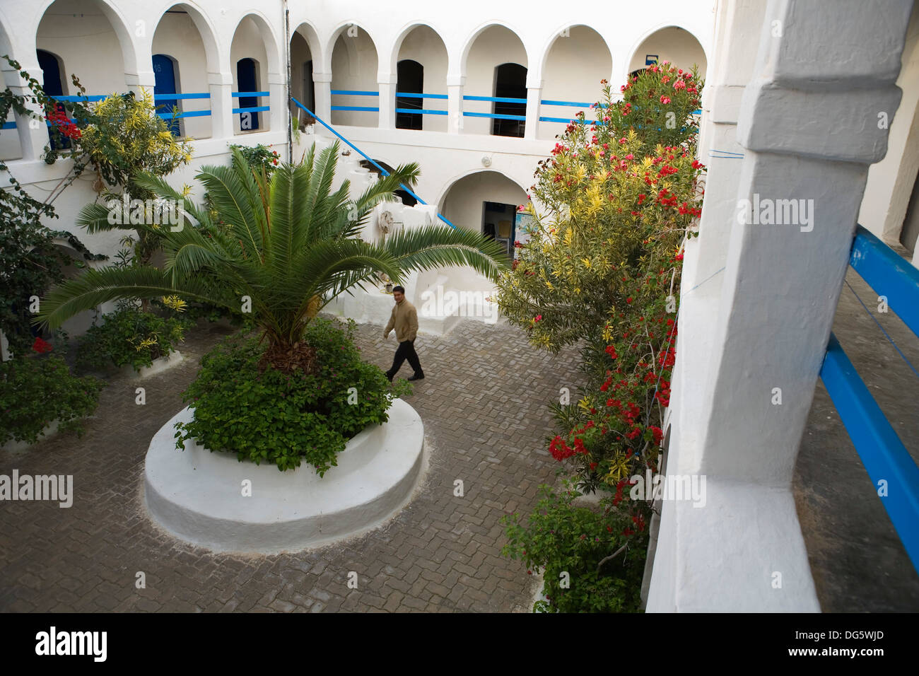 Tunisia.Djerba.Houmt Souk. Old fondouk. currently youth hostel. Medina ...