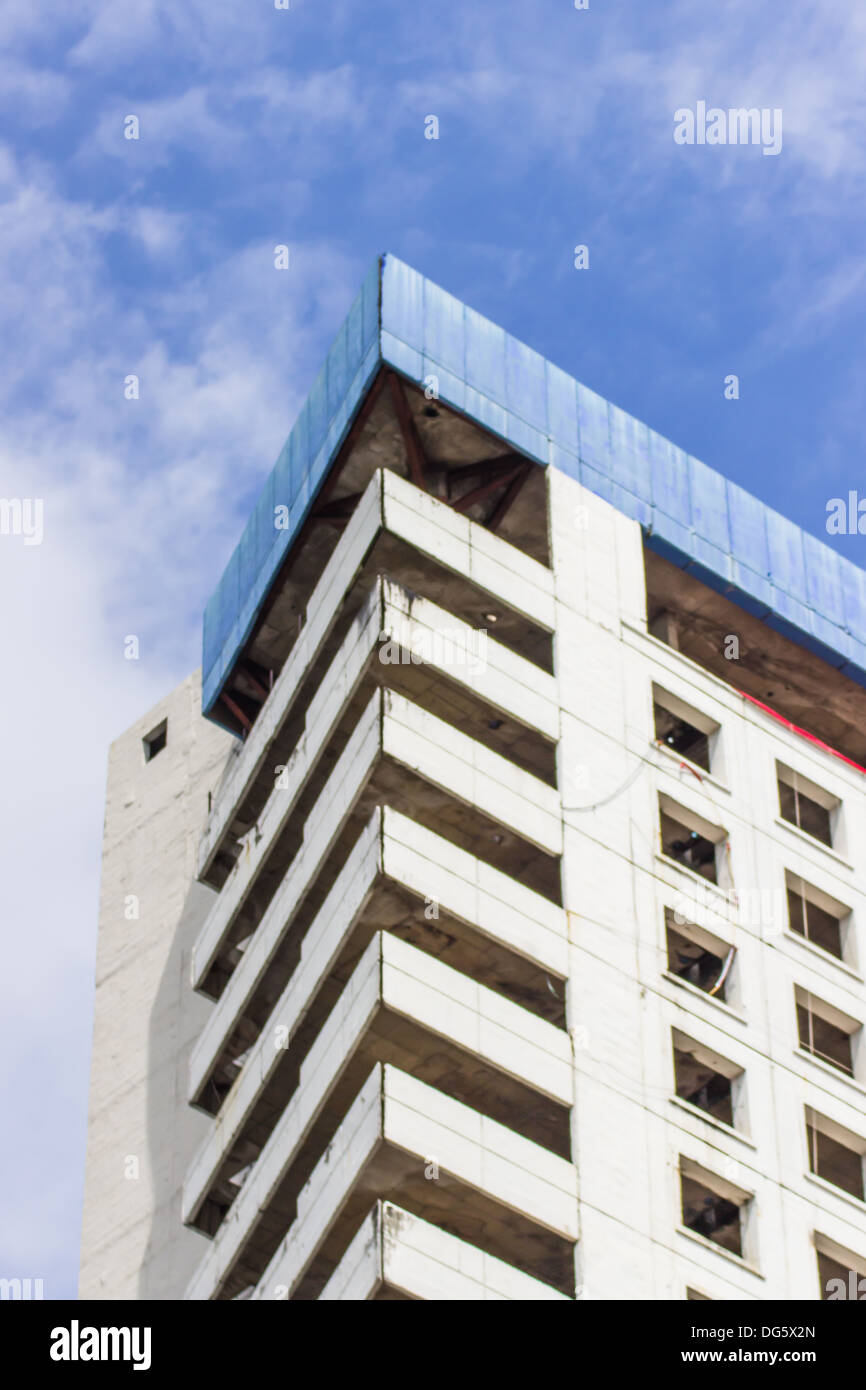 Building triangle and blue sky Stock Photo - Alamy