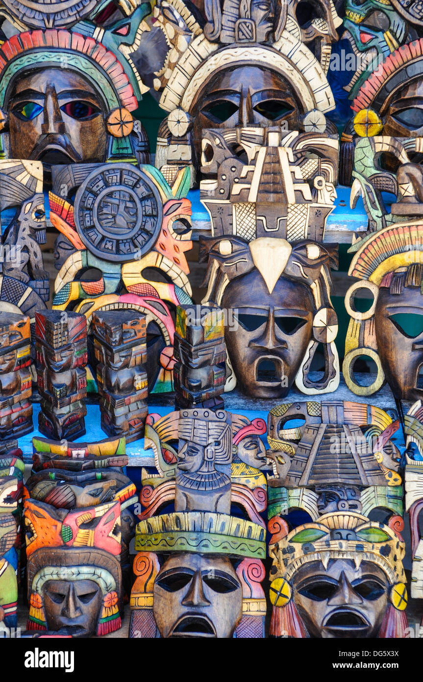 Mayan wooden masks sale hi-res stock photography and images - Alamy