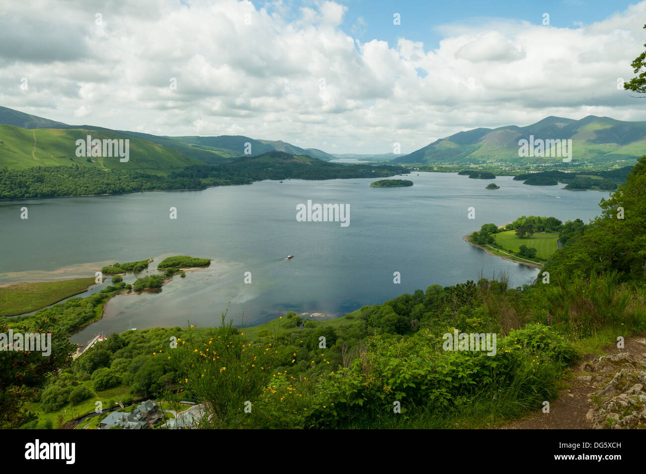 England park derwent water cumbria lake district national view hi-res ...