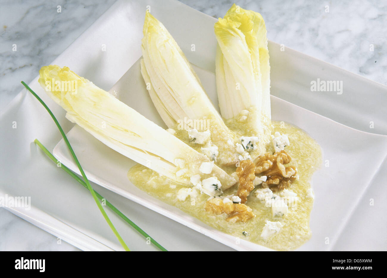 Endives with Roquefort Stock Photo - Alamy