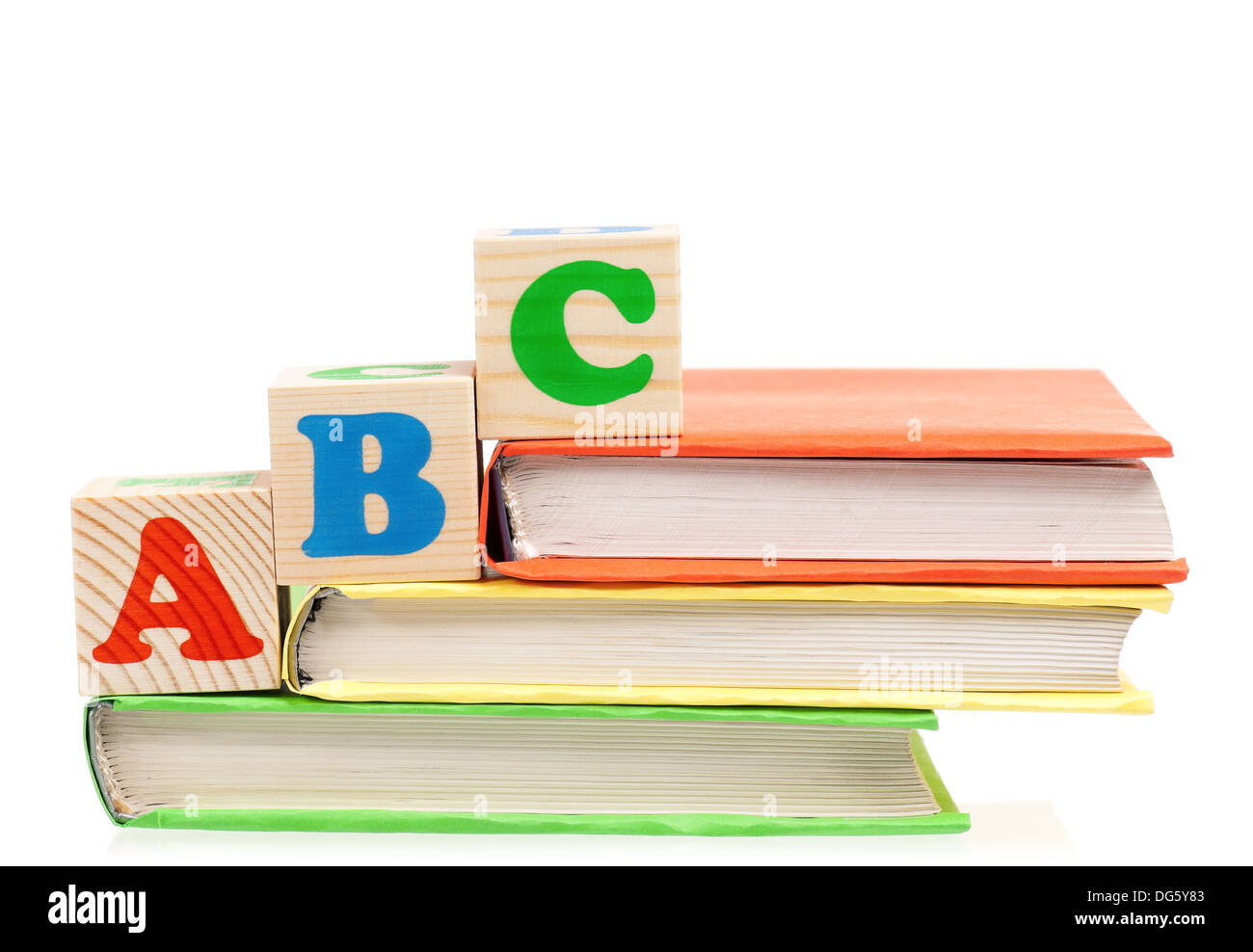 Alphabet blocks stacked abc hi-res stock photography and images - Alamy