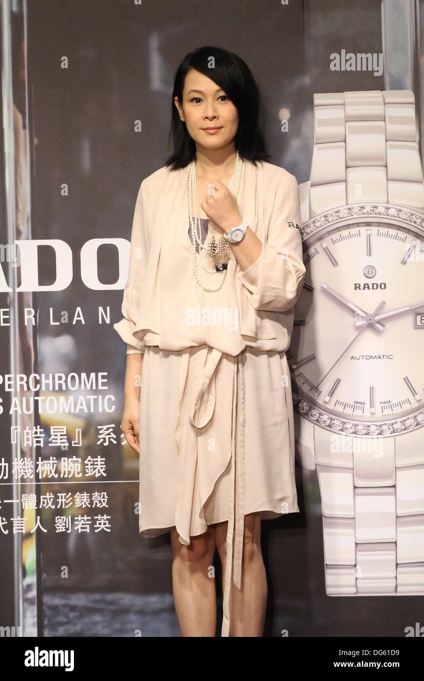 Taipei, China. 14th Oct, 2013. Singer Ren'e Liu attends opening ...