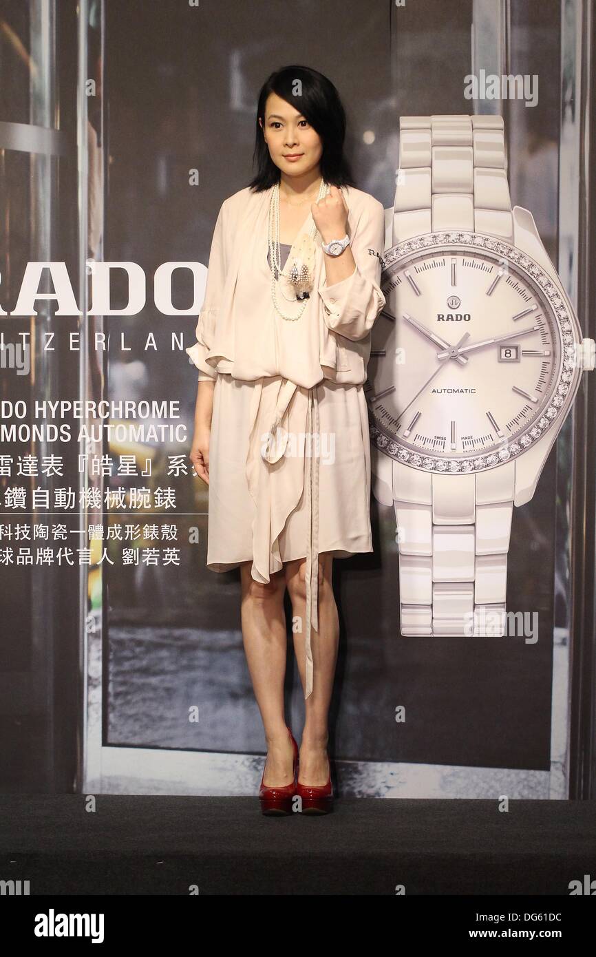 Taipei, China. 14th Oct, 2013. Singer Ren'e Liu attends opening ...