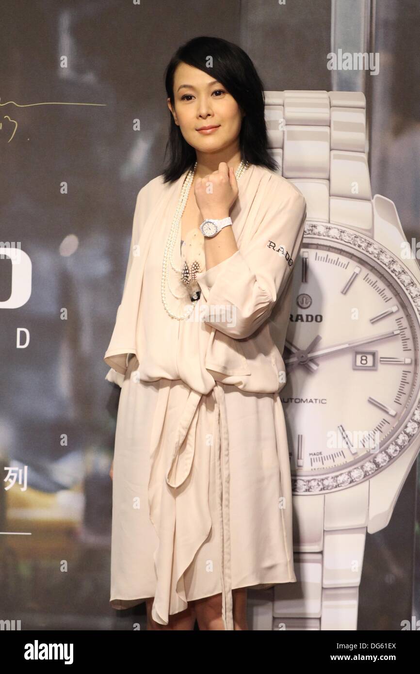 Taipei, China. 14th Oct, 2013. Singer Ren'e Liu attends opening ...