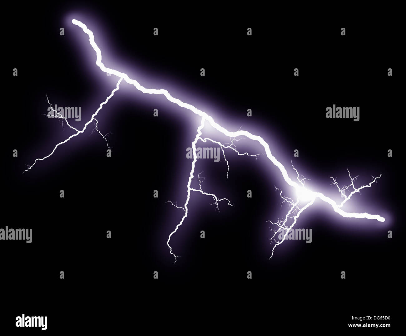 Lightning bolts at night show the power and beauty of an electrical arc ...
