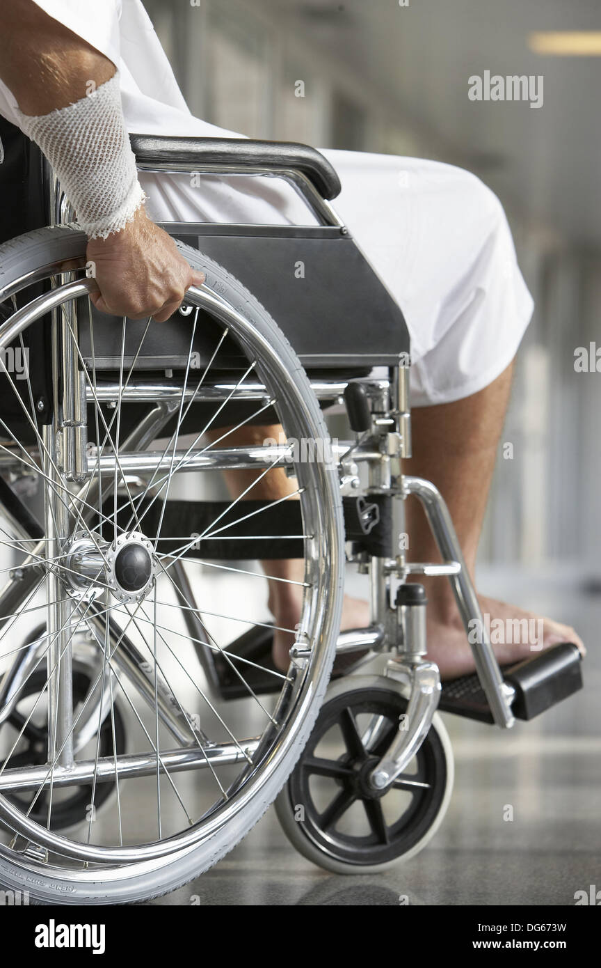 Patient in wheelchair Stock Photo - Alamy