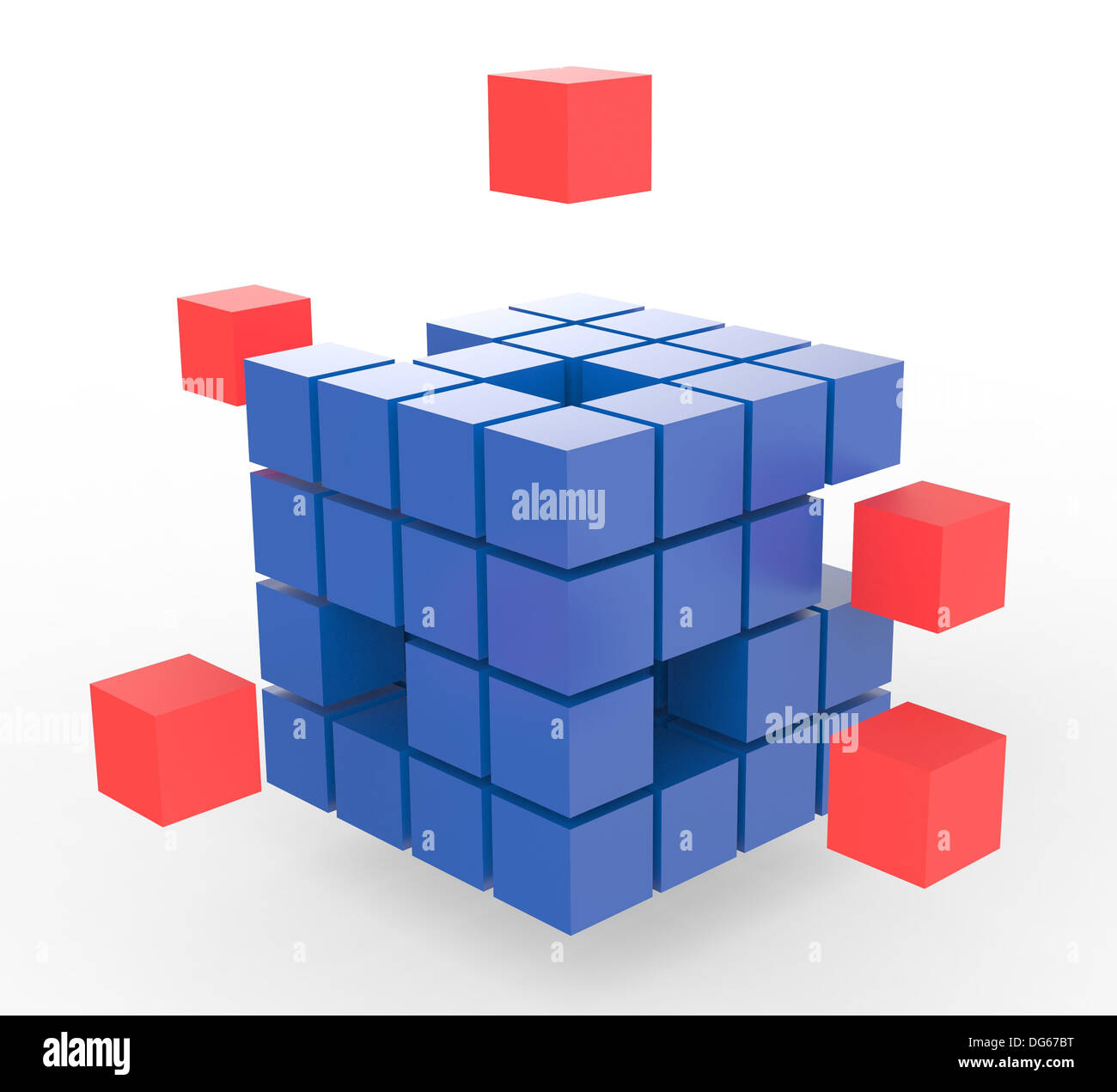 Incomplete Puzzle Shows Finishing Solving Or Completion Stock Photo - Alamy