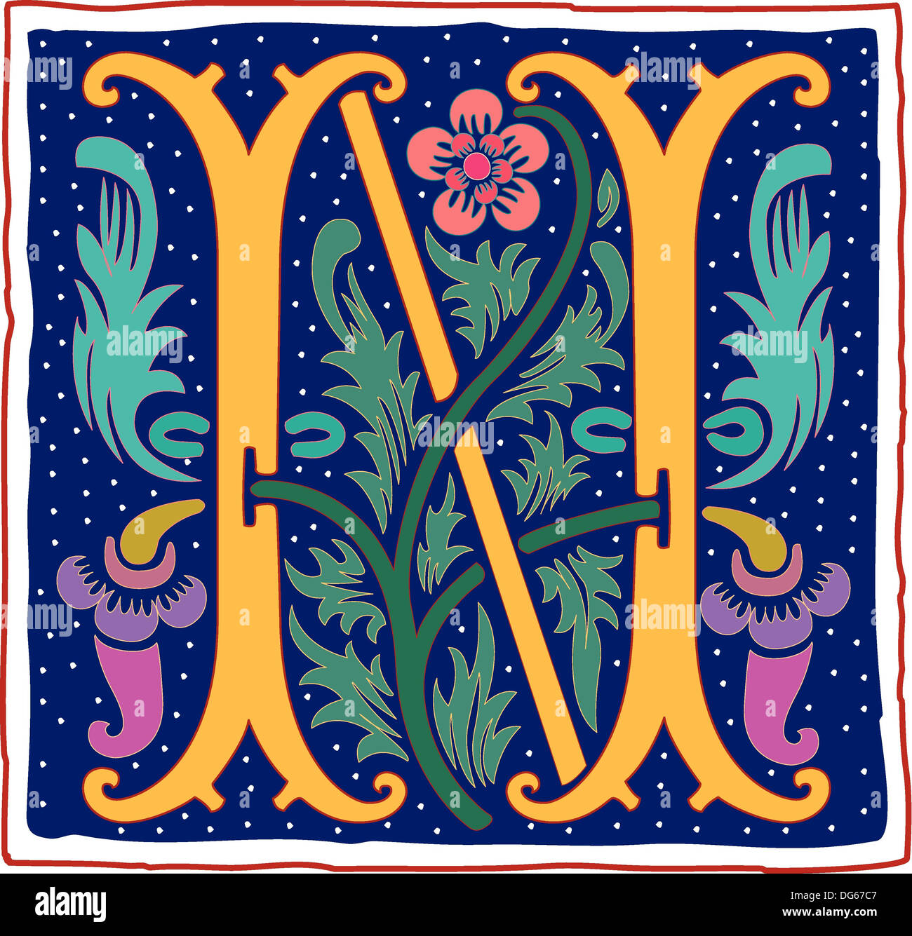 Fancy Letter M High Resolution Stock Photography and Images - Alamy