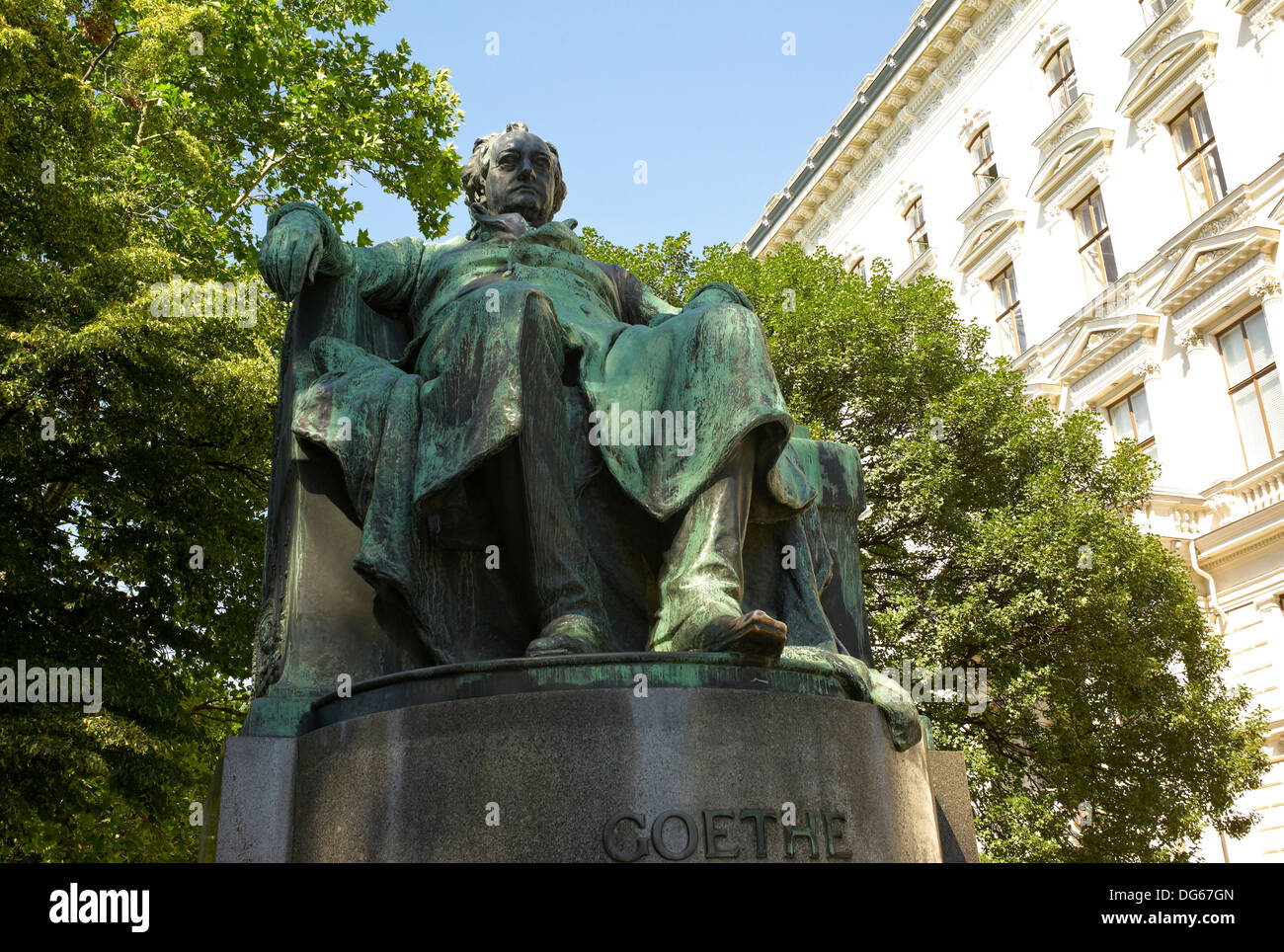 -Monument dedicated to Goethe- Wien (Austria Stock Photo - Alamy