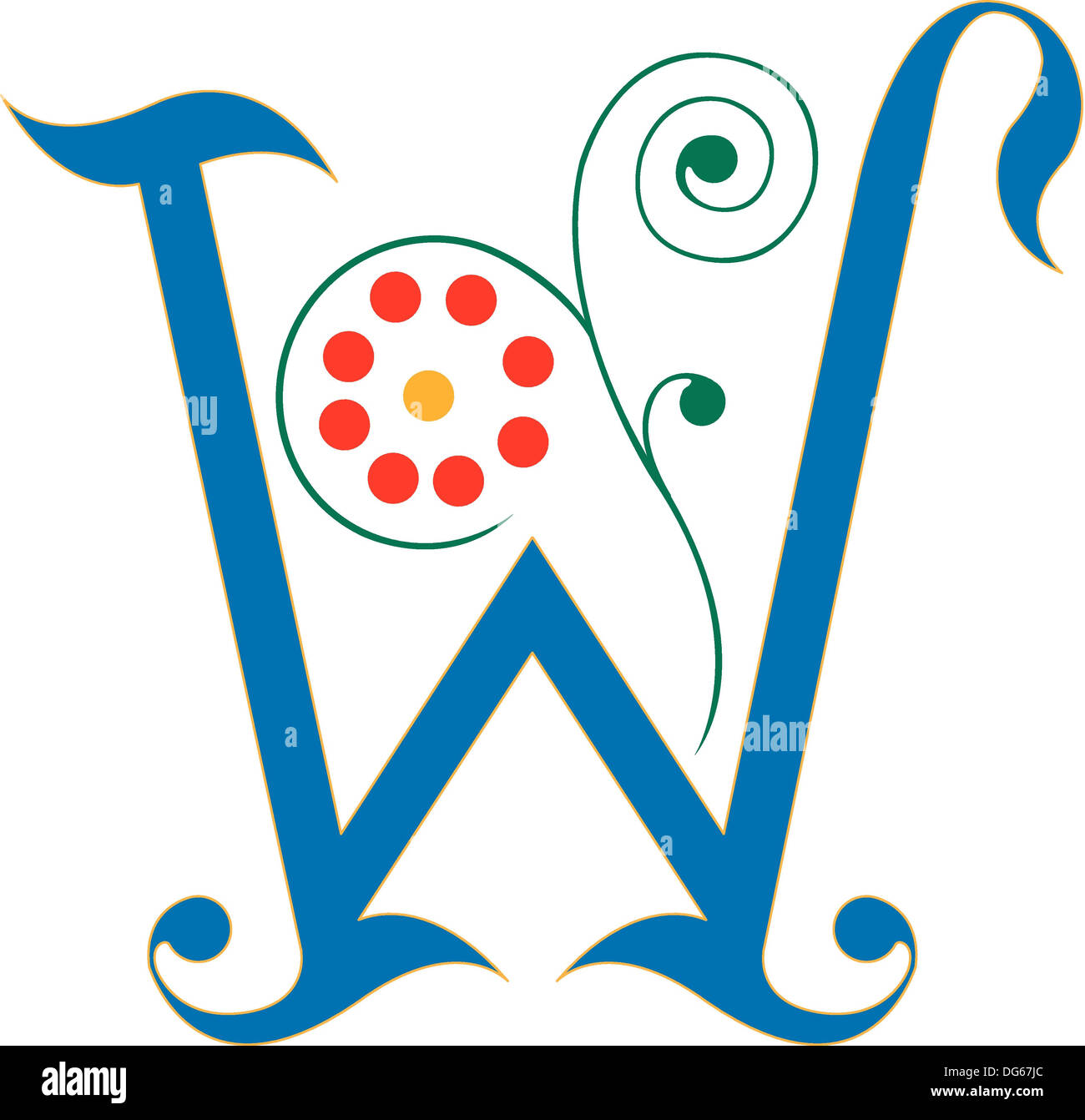 Initial caps Cut Out Stock Images & Pictures - Alamy