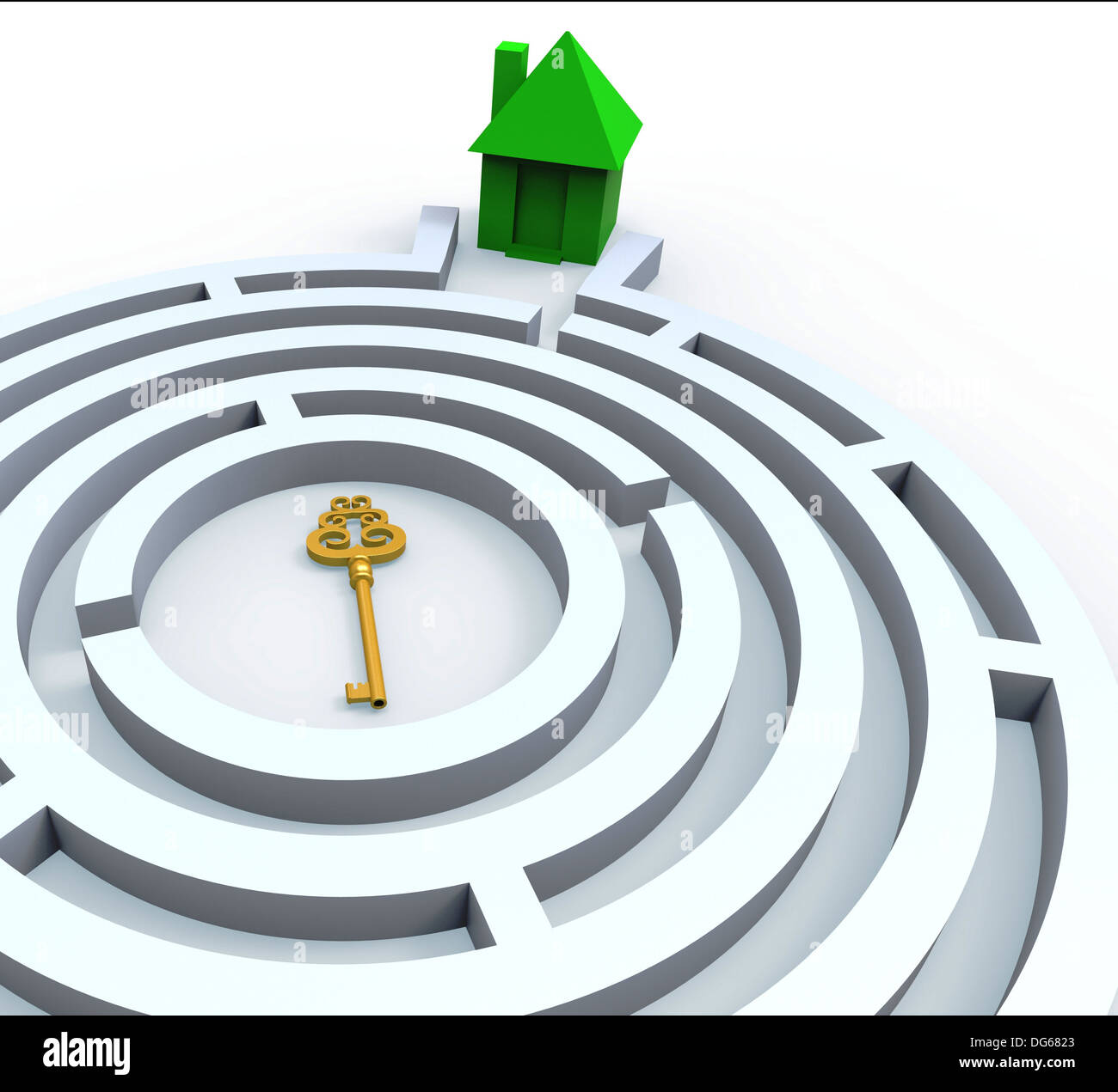 House maze hi-res stock photography and images - Alamy