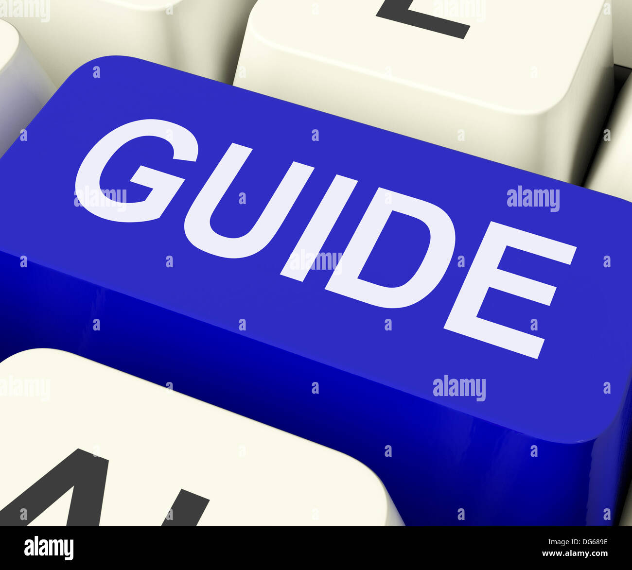 Guide Key Showing Leader Organizer Or Guidance Stock Photo - Alamy