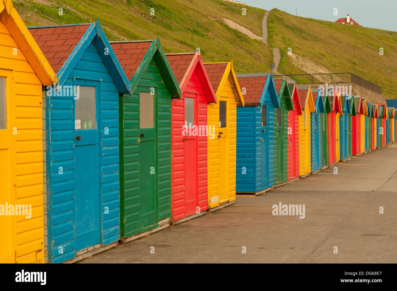 Bathing Huts, Whitby, North Yorkshire, England Stock Photo - Alamy