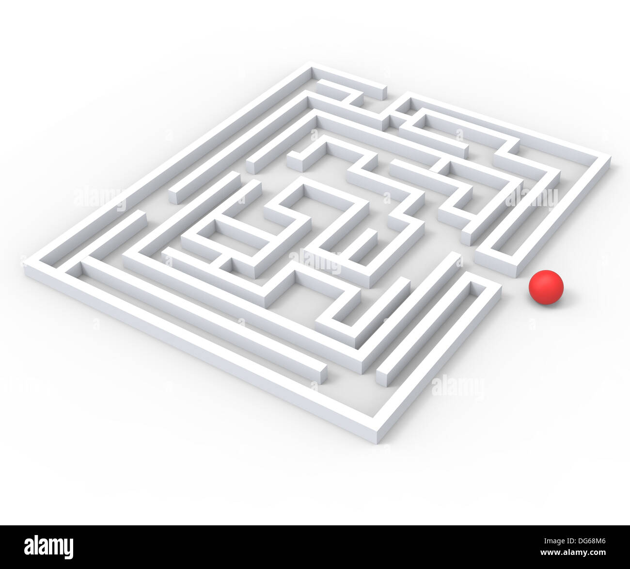 Challenging maze shows complexity obstacles hi-res stock photography ...