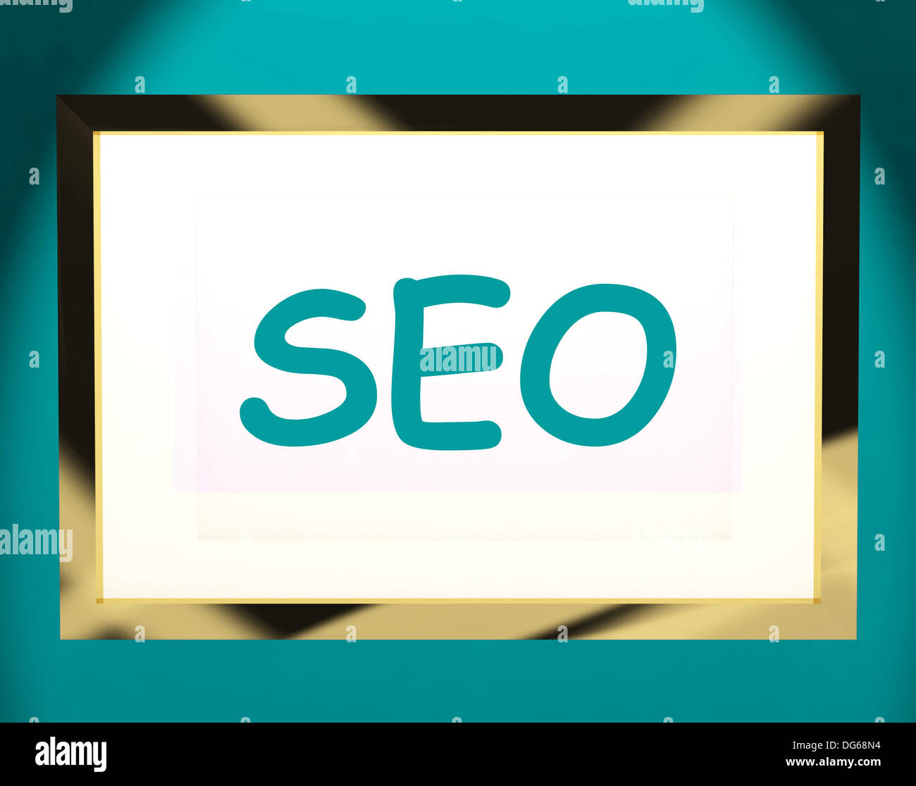 Seo On Screen Showing Search Engine Optimizing Online Stock Photo - Alamy
