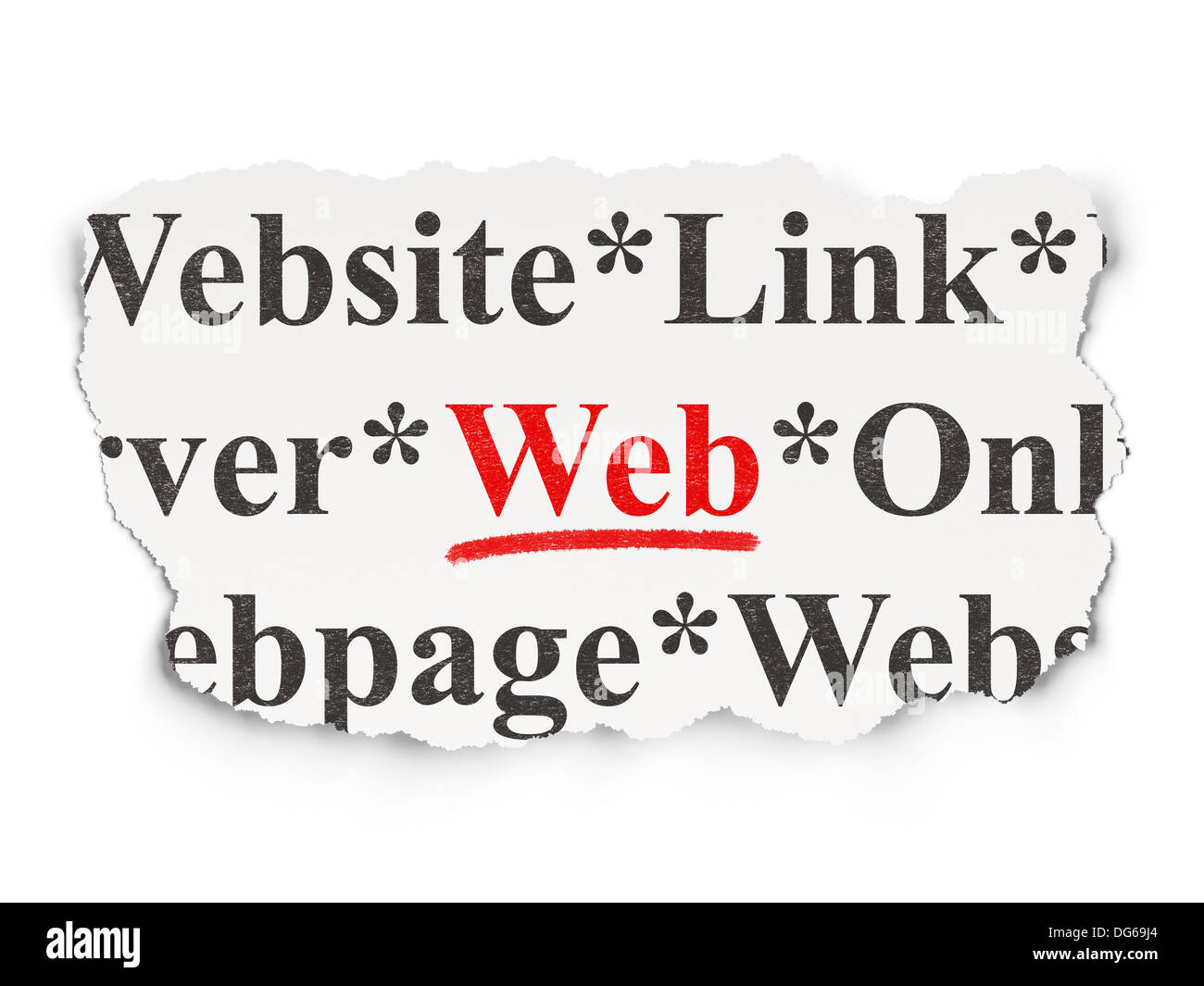 Web design concept: Web on Paper background Stock Photo - Alamy