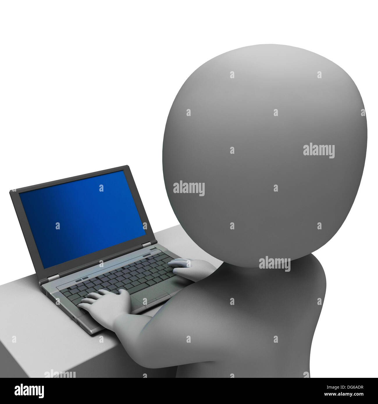 Pc Computer Showing Surfing And Searching Internet Online Stock Photo ...