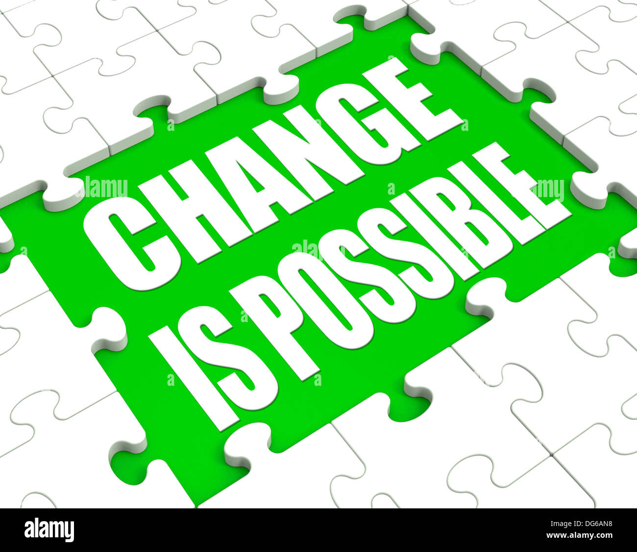 Change Is Possible Puzzle Showing Possibility Of Changing Stock Photo ...