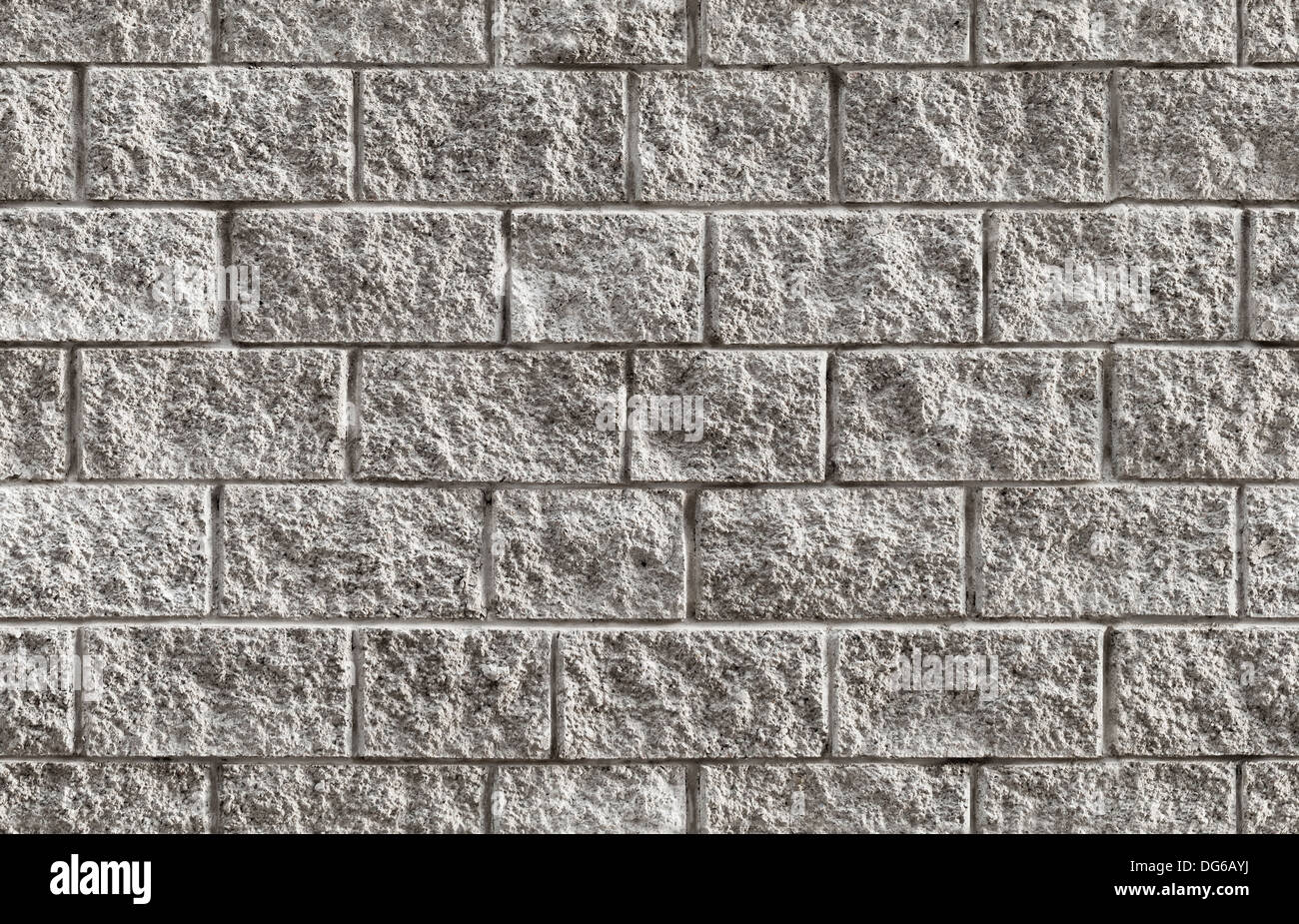 Seamless background photo texture of gray rough brick wall Stock Photo ...