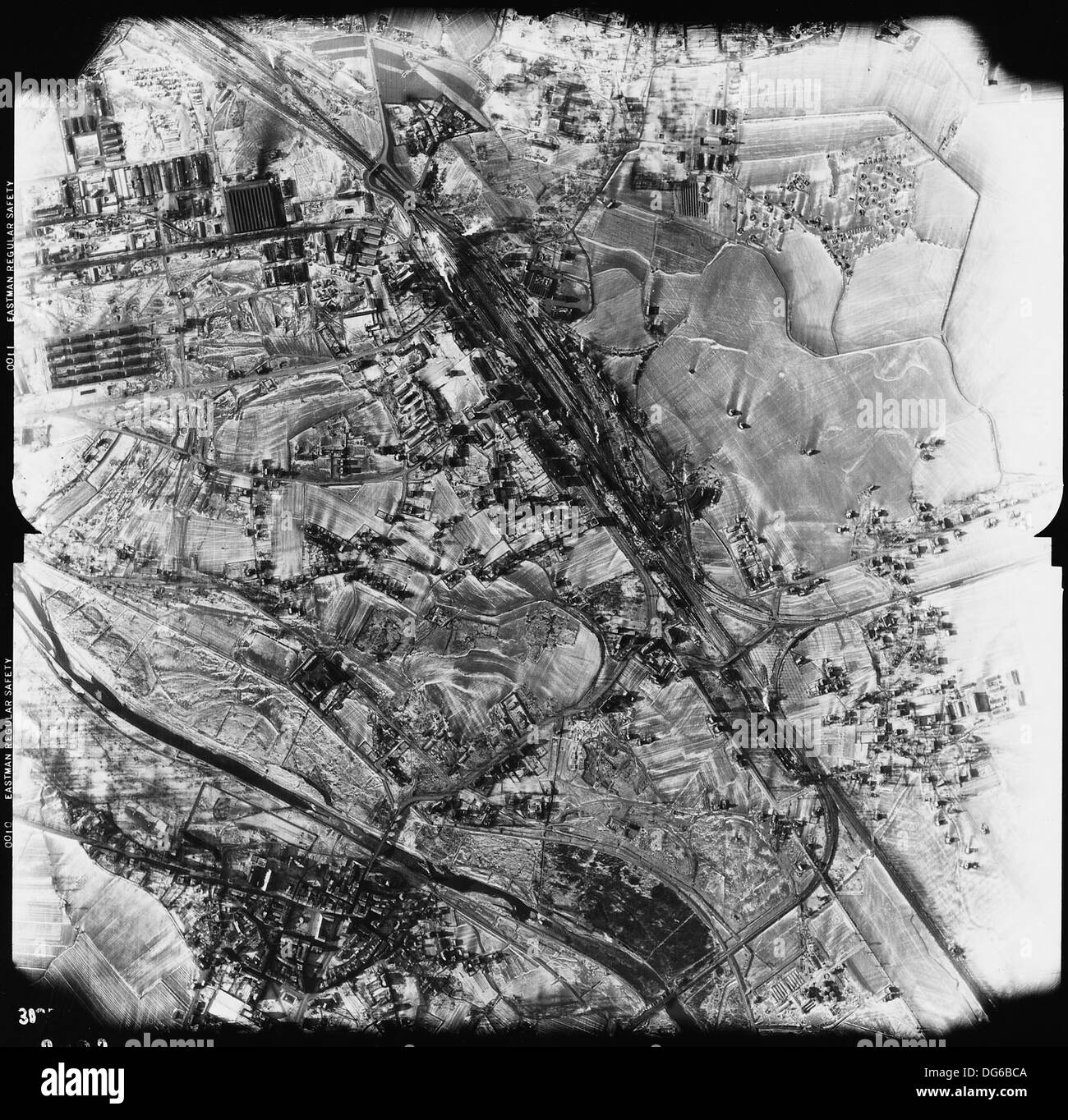 This image represents the Auschwitz Extermination Camp, a site infamous ...