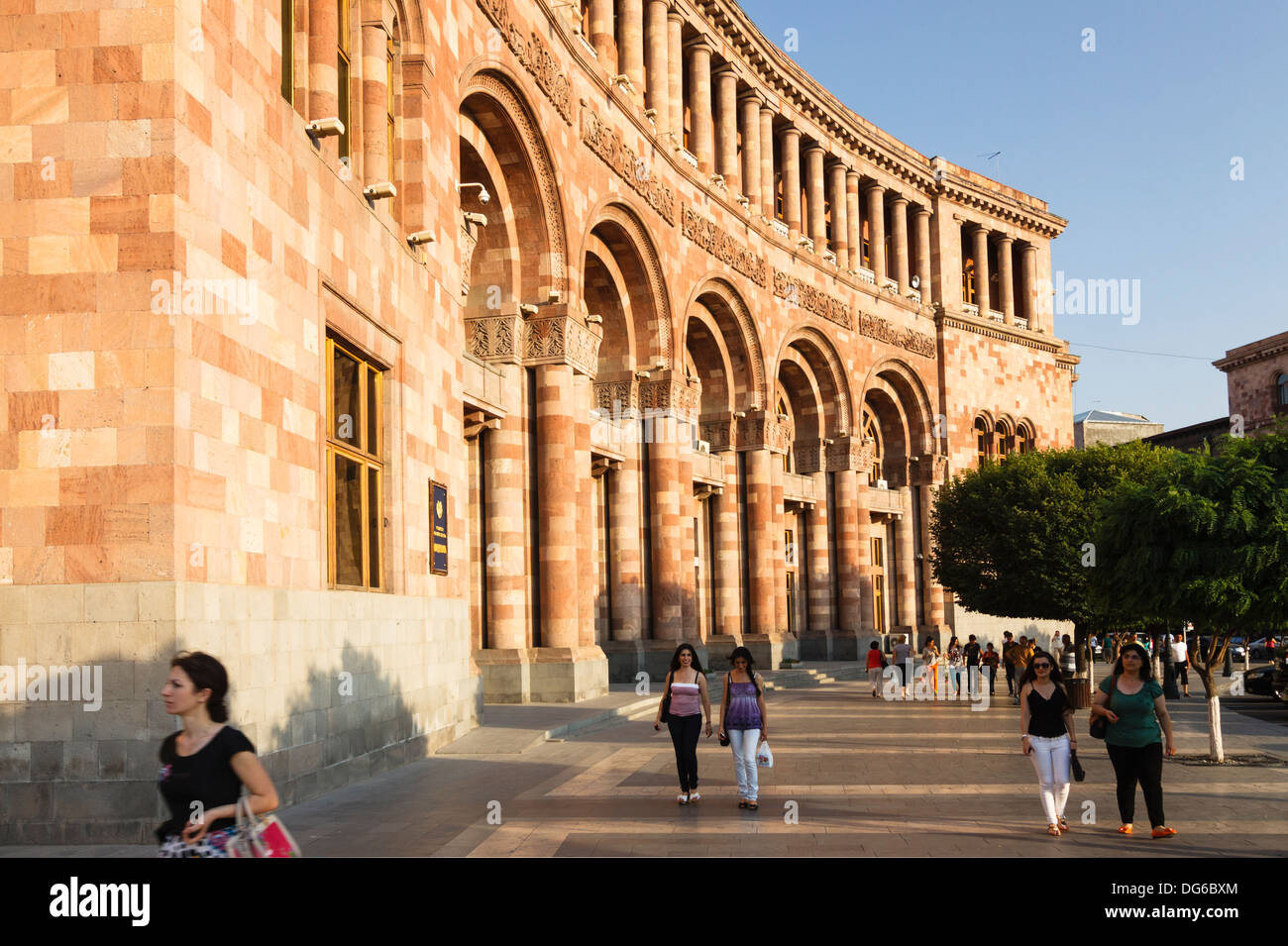 People at Republic Square. Yerevan, Armenia Stock Photo - Alamy