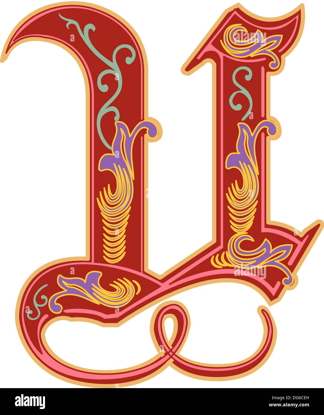 Initial caps Cut Out Stock Images & Pictures - Alamy